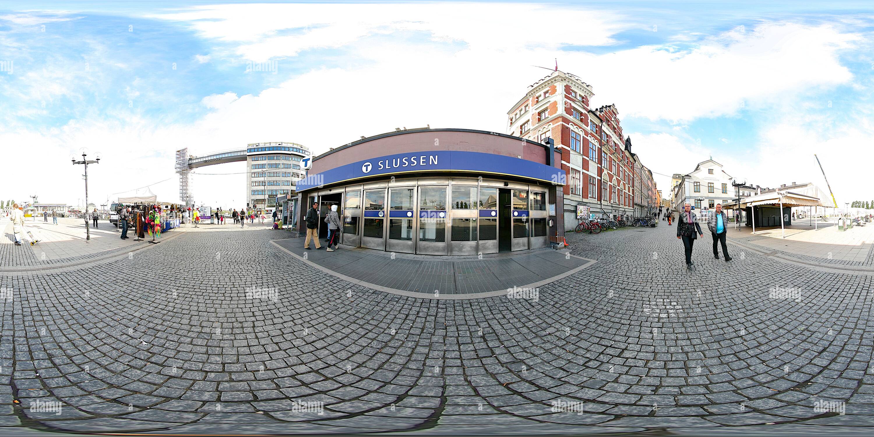 360° view of Slussen subway station - Alamy