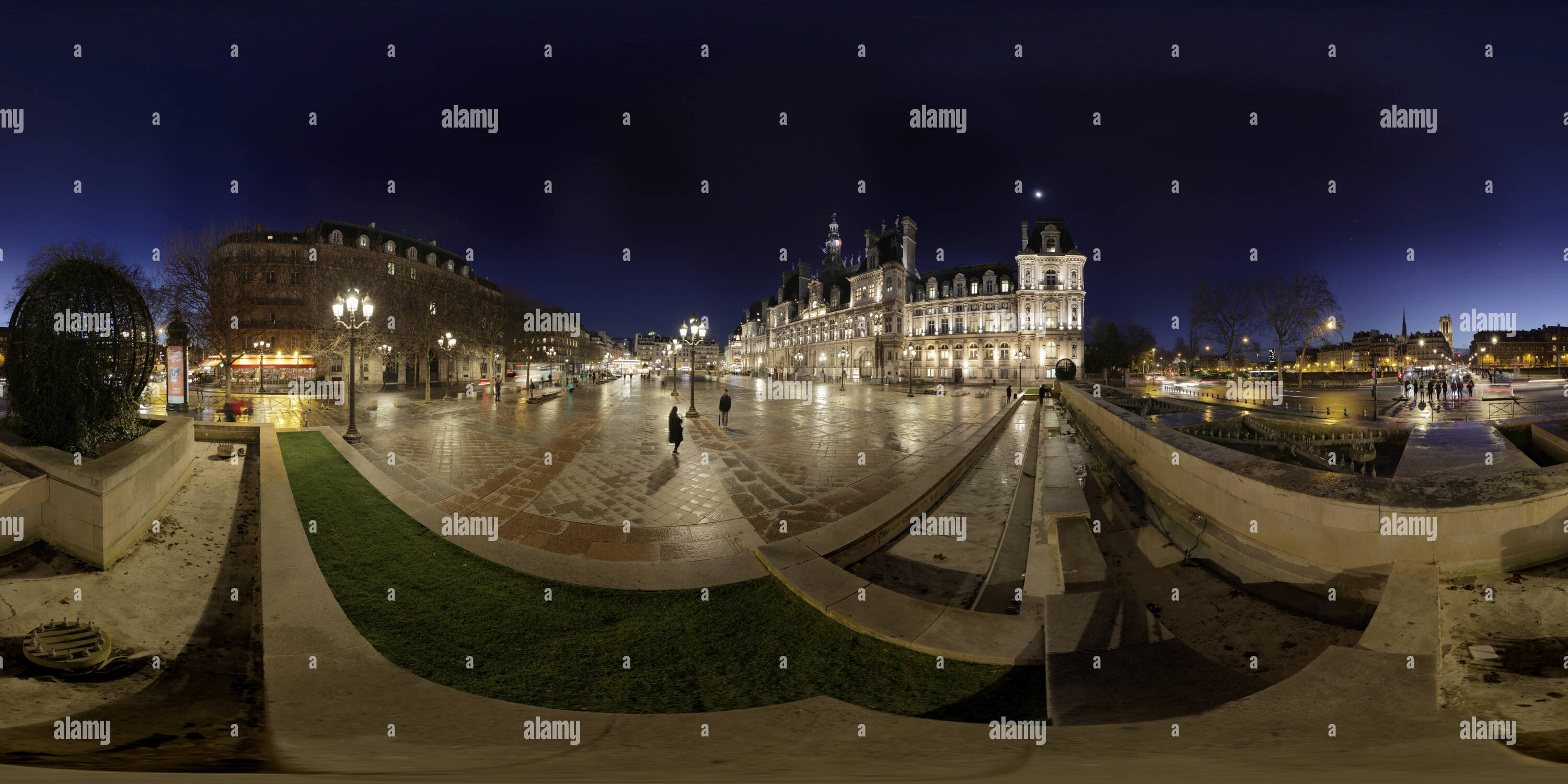 360° view of City hall paris - Alamy
