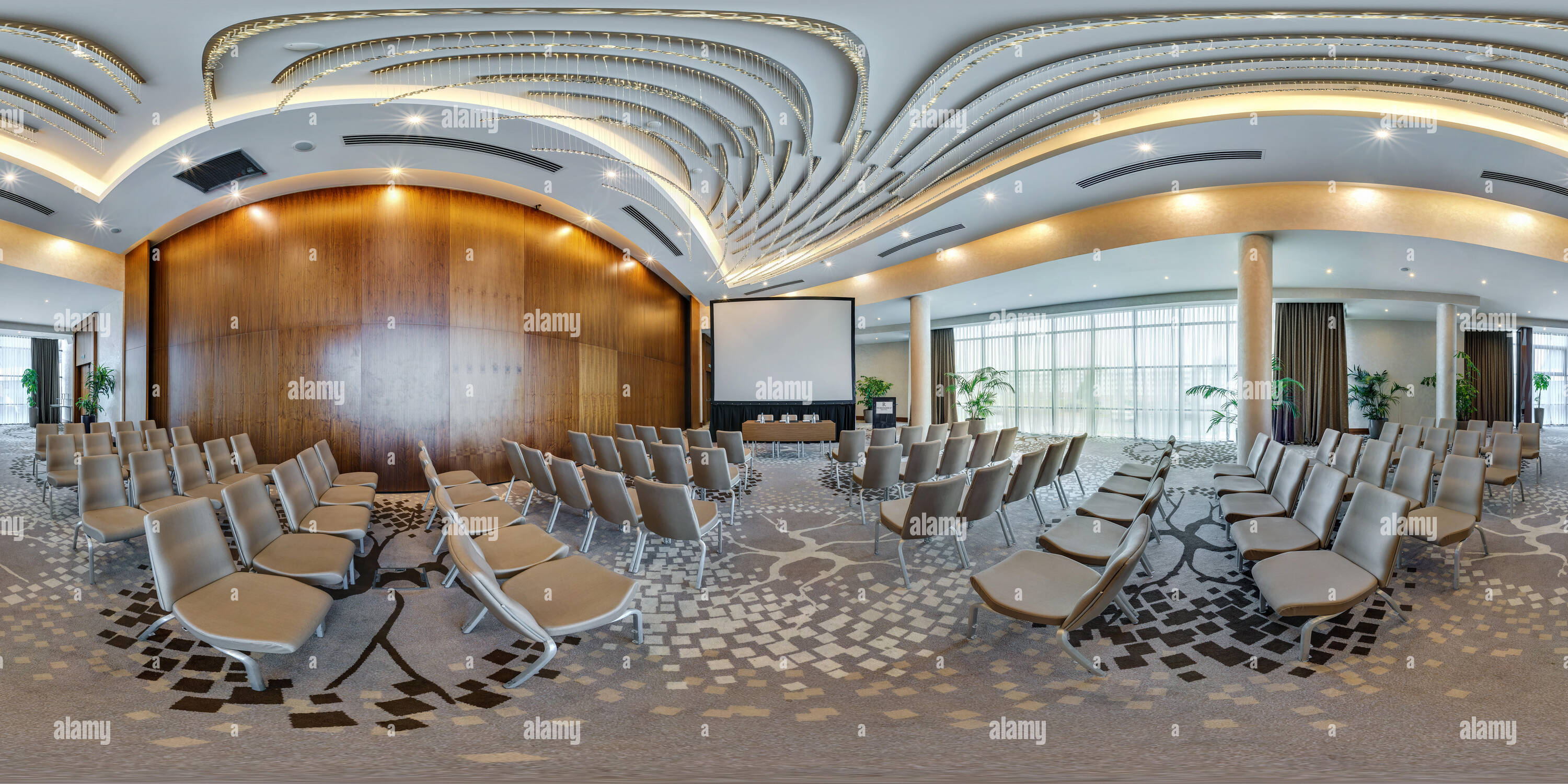 360° view of MINSK, BELARUS - JULY 27, 2017: 360 panorama view in ...