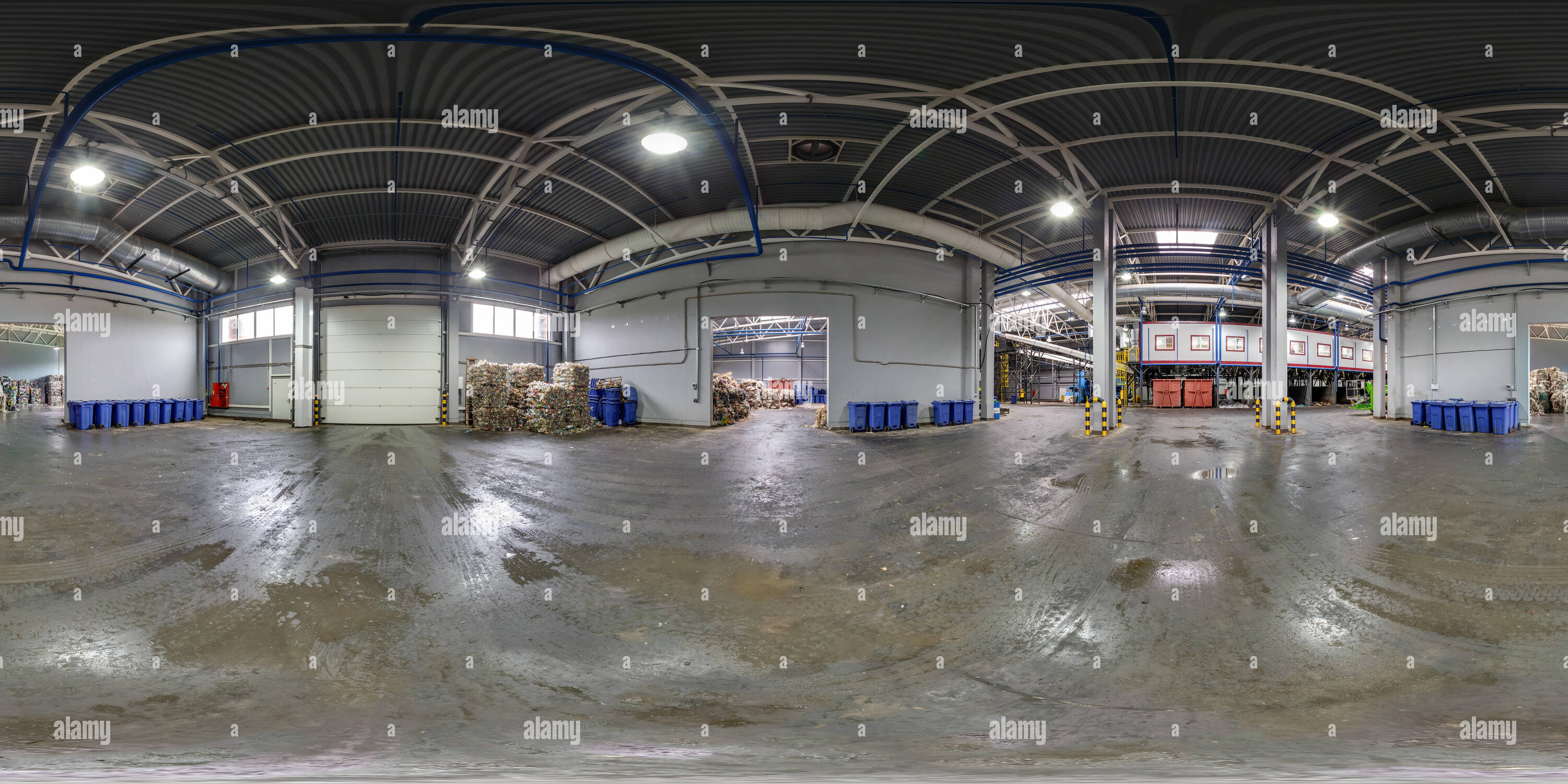 360° view of 360 panorama angle view in stock waste hazardous recycling ...
