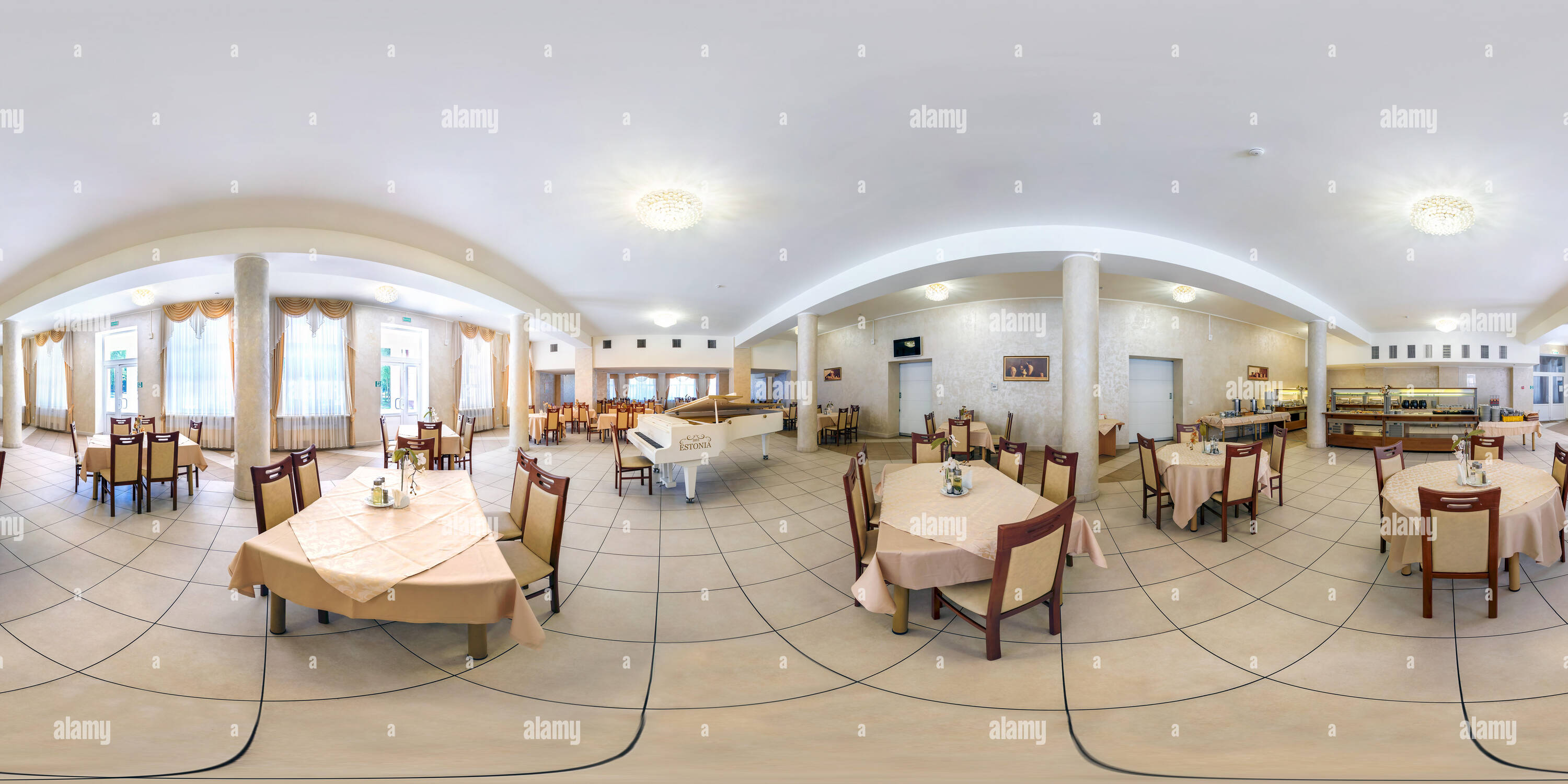 360° view of MINSK, BELARUS - JULY 11, 2012: 360 panorama in interior ...