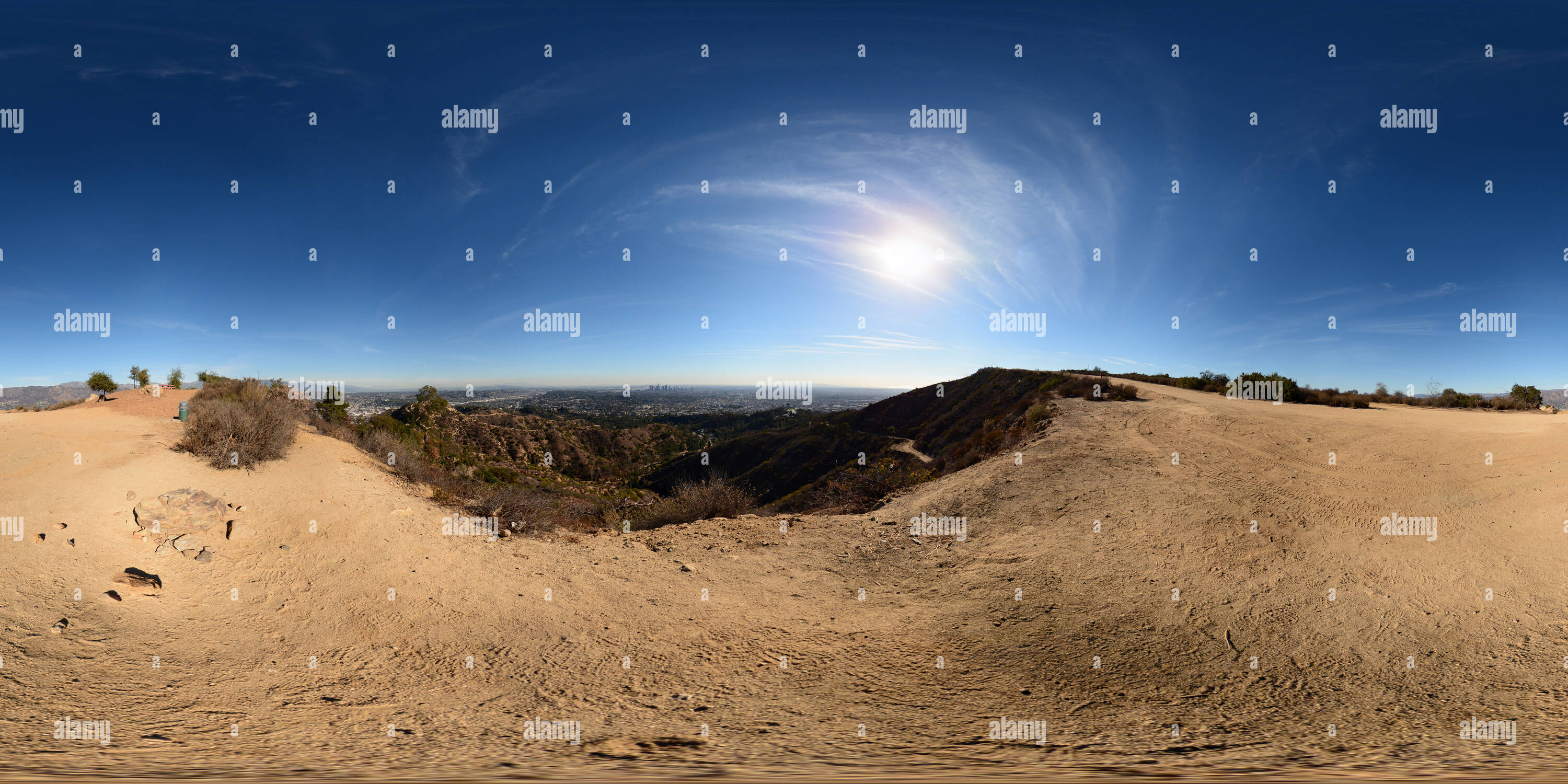 360° view of Griffith Park Hiking Trail - Alamy