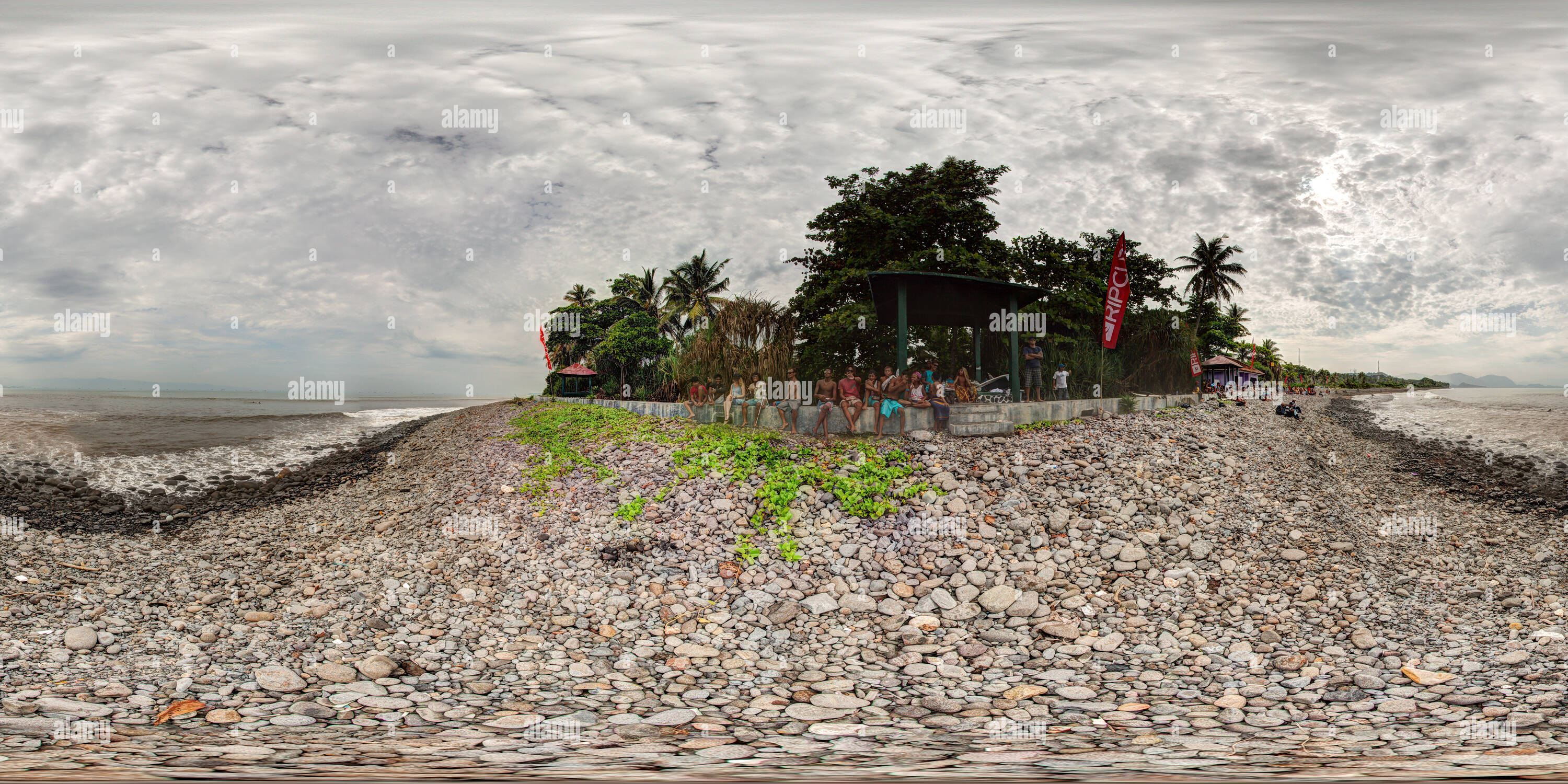 360° view of Cimaja Surf Spot - Alamy