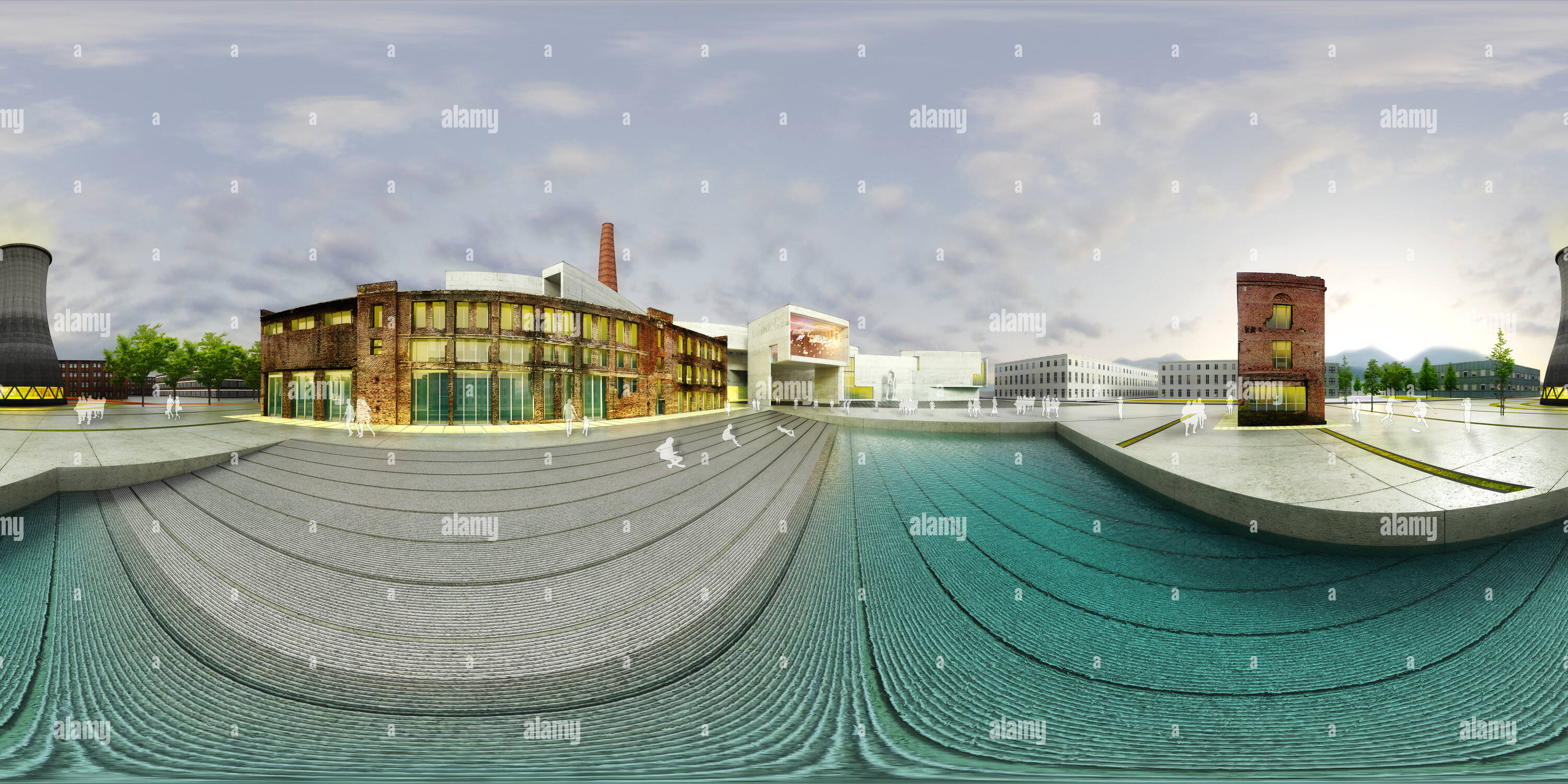 360° view of Museum of Contemporary Art (kombint - Alamy