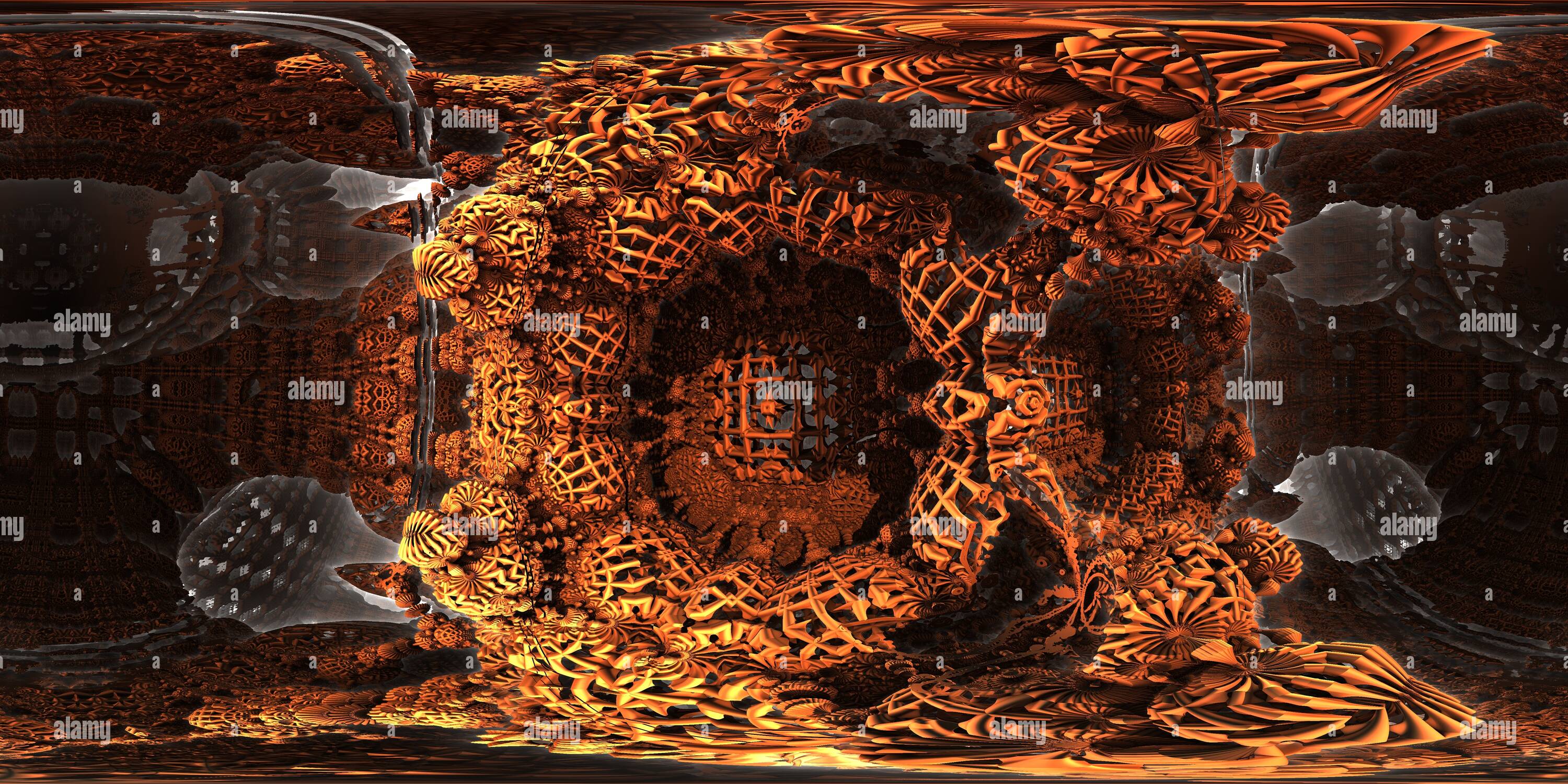 360° view of 3d fractal v.2 - Alamy