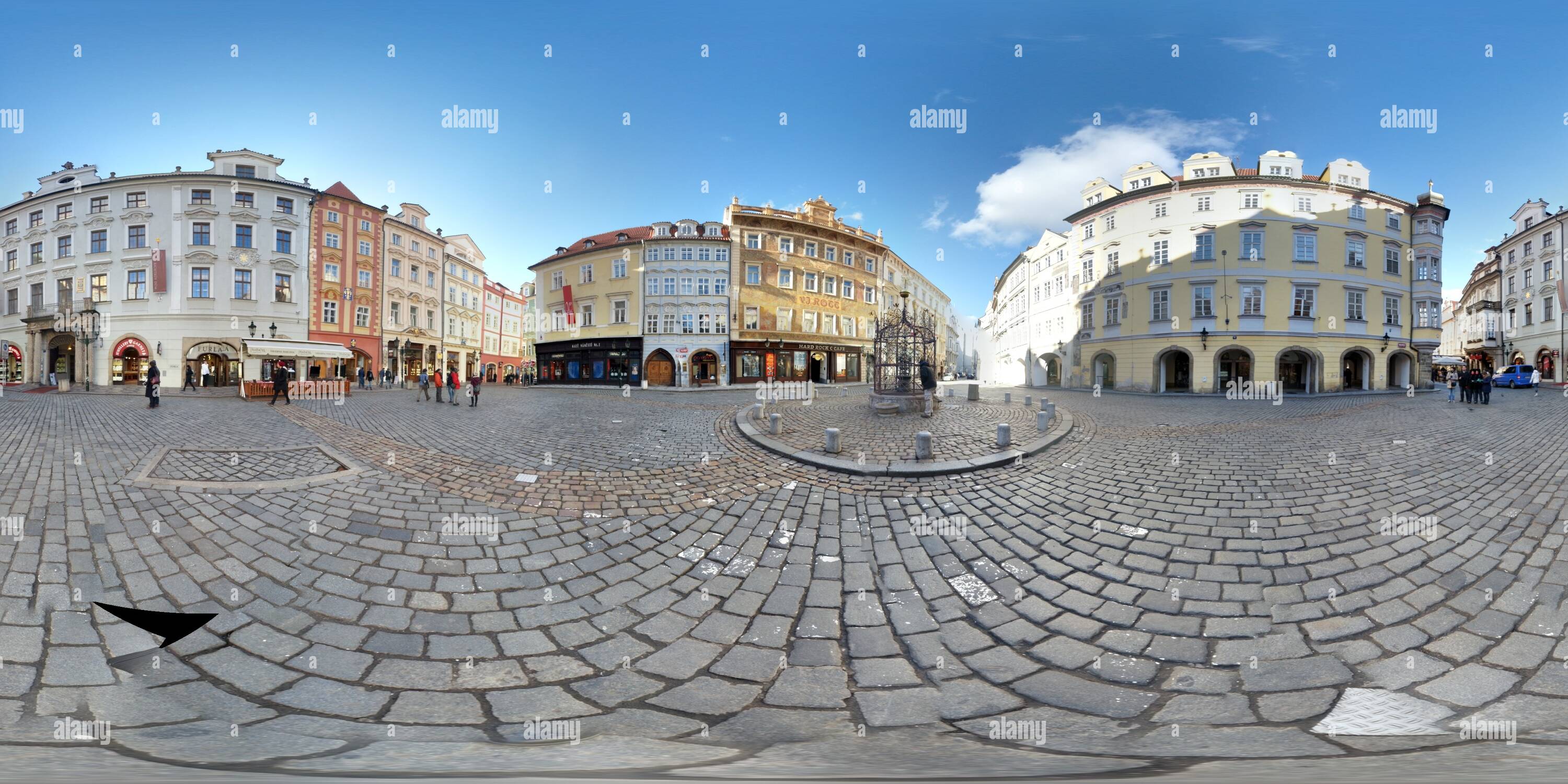 360° view of Malé nam, Prague, Czech Republic - Alamy