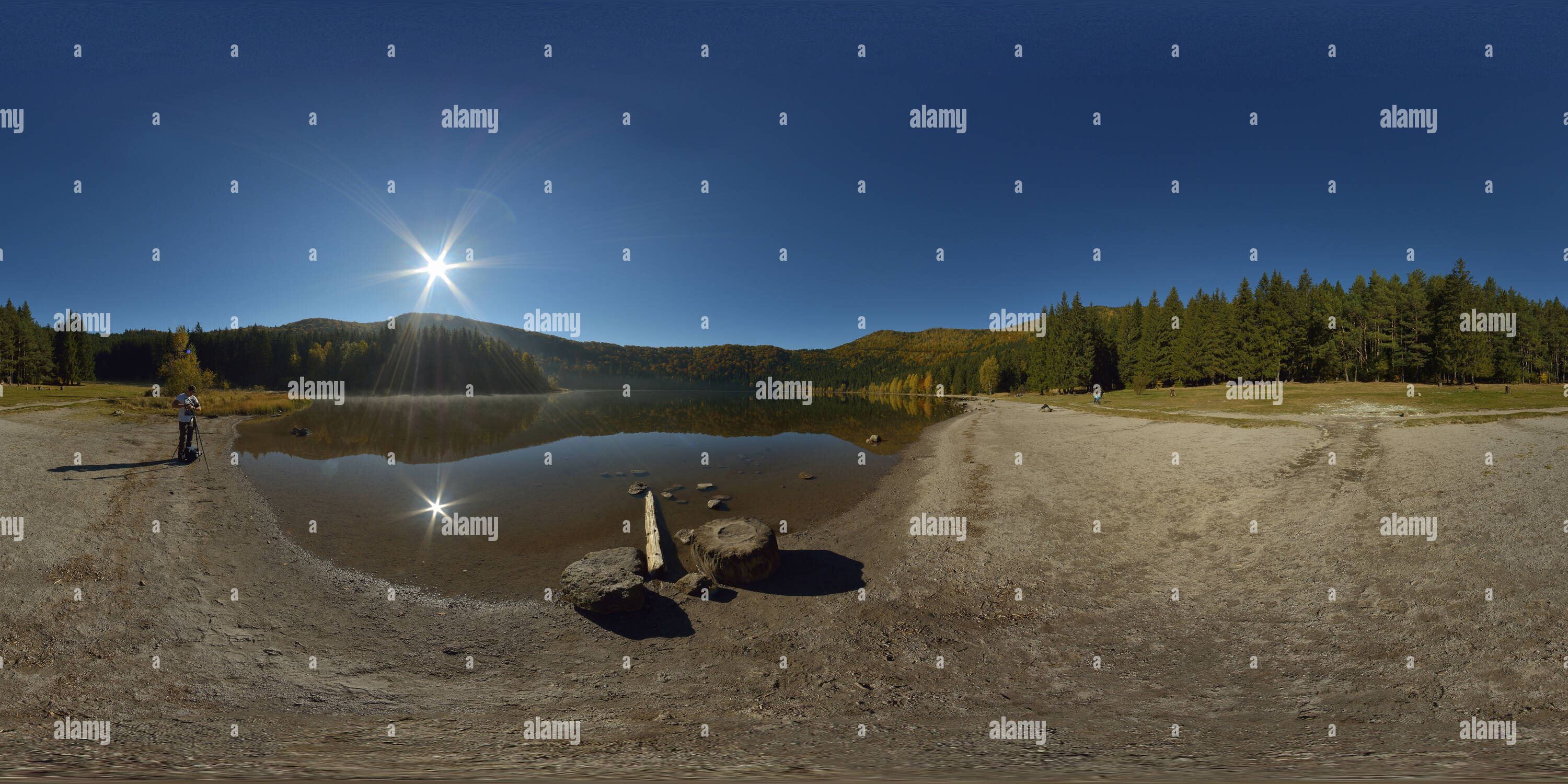 360° view of Saint Ana lake (view 3 - Alamy