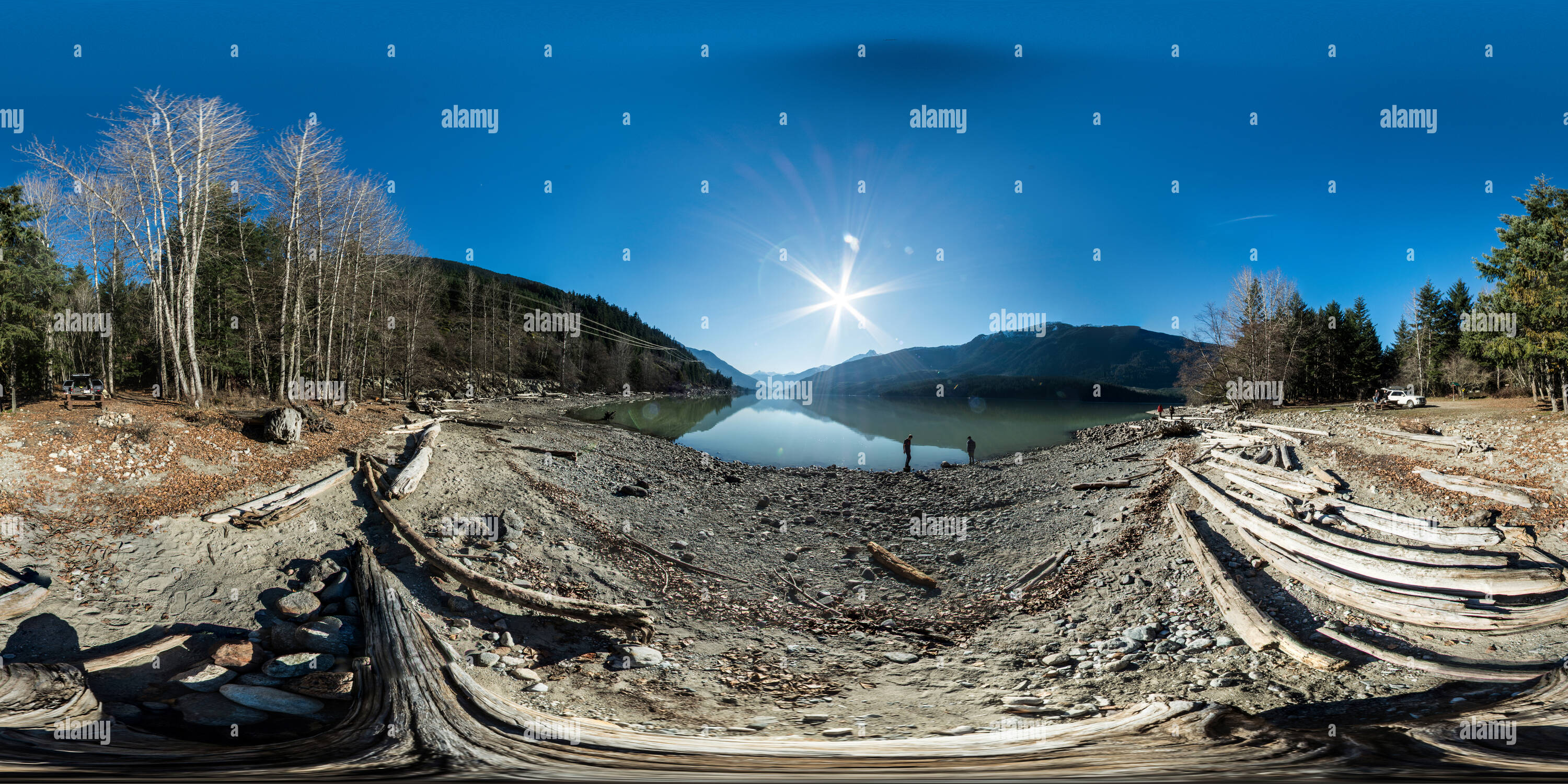 360° view of Lillooet Lake view point - Alamy