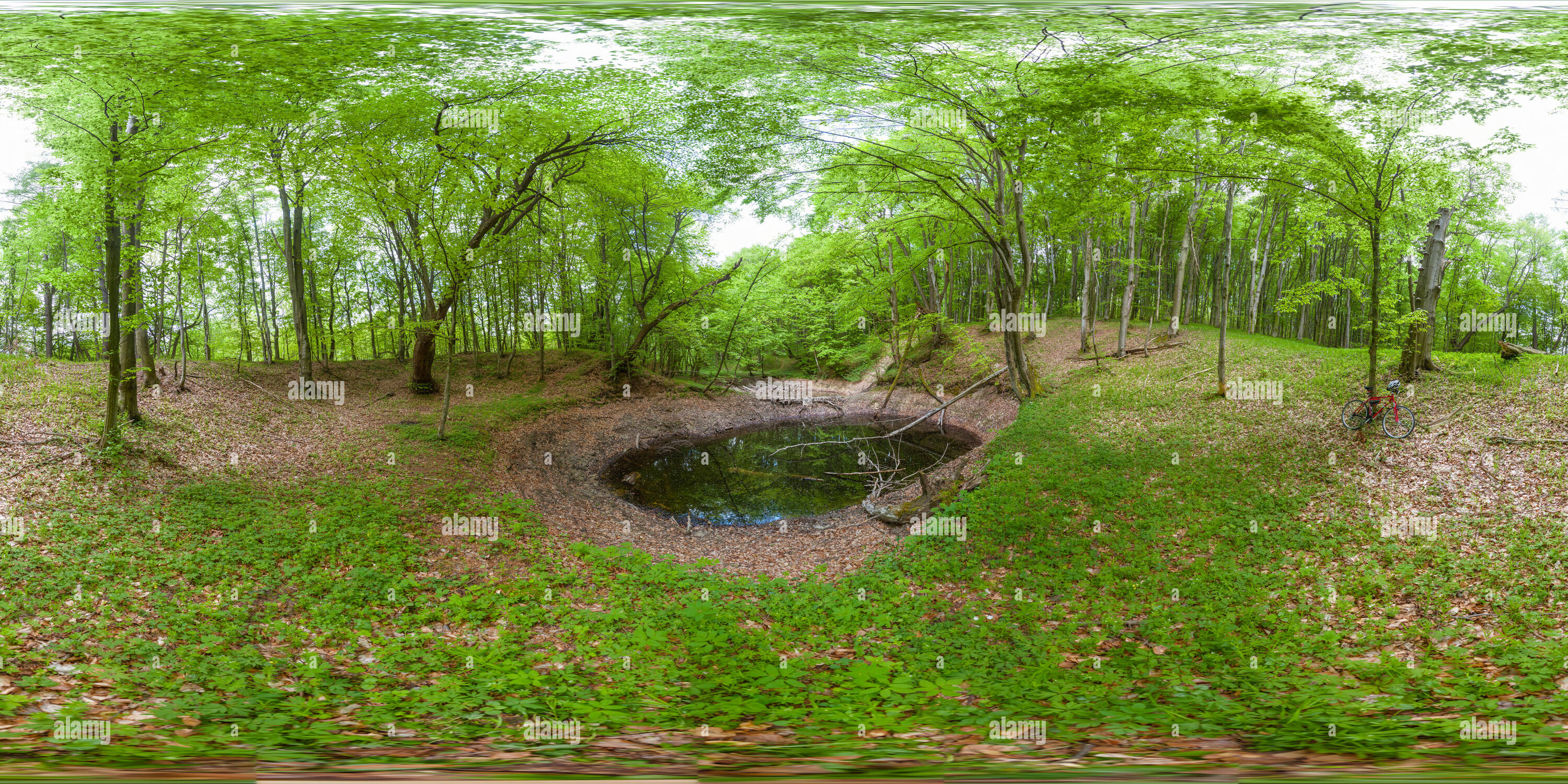 360° view of The karst lake "Blue window - Alamy