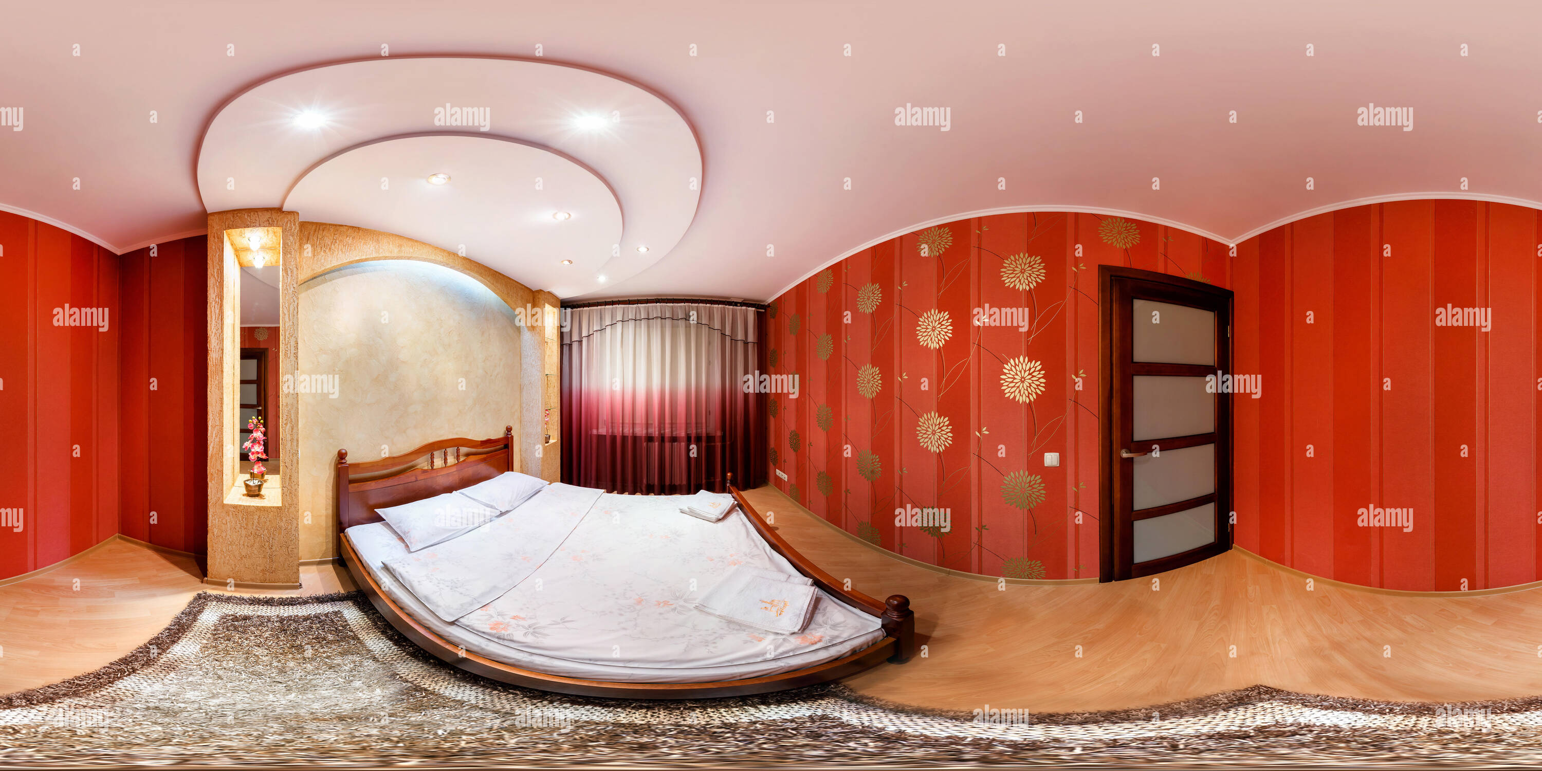 360° view of GRODNO, BELARUS - MARCH 20, 2012: 360 panorama in interior ...