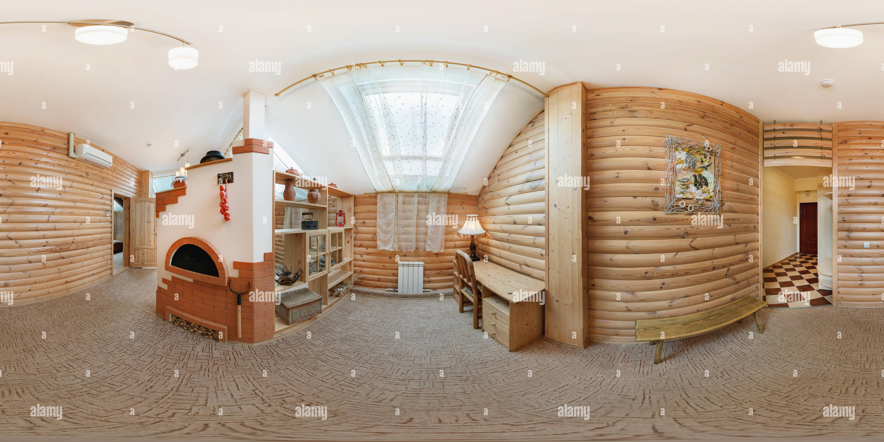 360° view of MOGILEV, BELARUS - JUNE, 2012: Panorama 360 angle view in ...