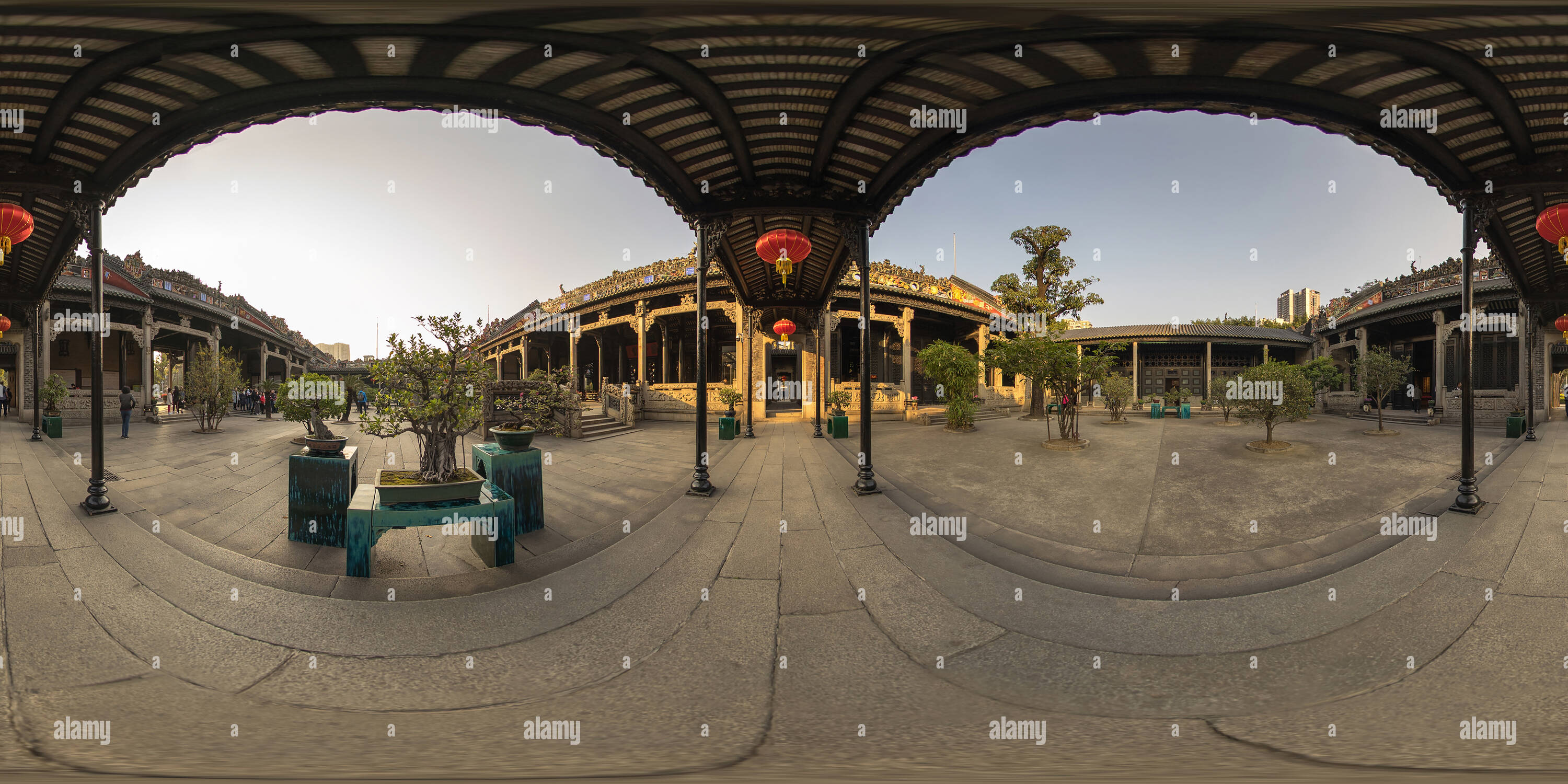360° view of The east corridor of Chen Clan Academy - Alamy