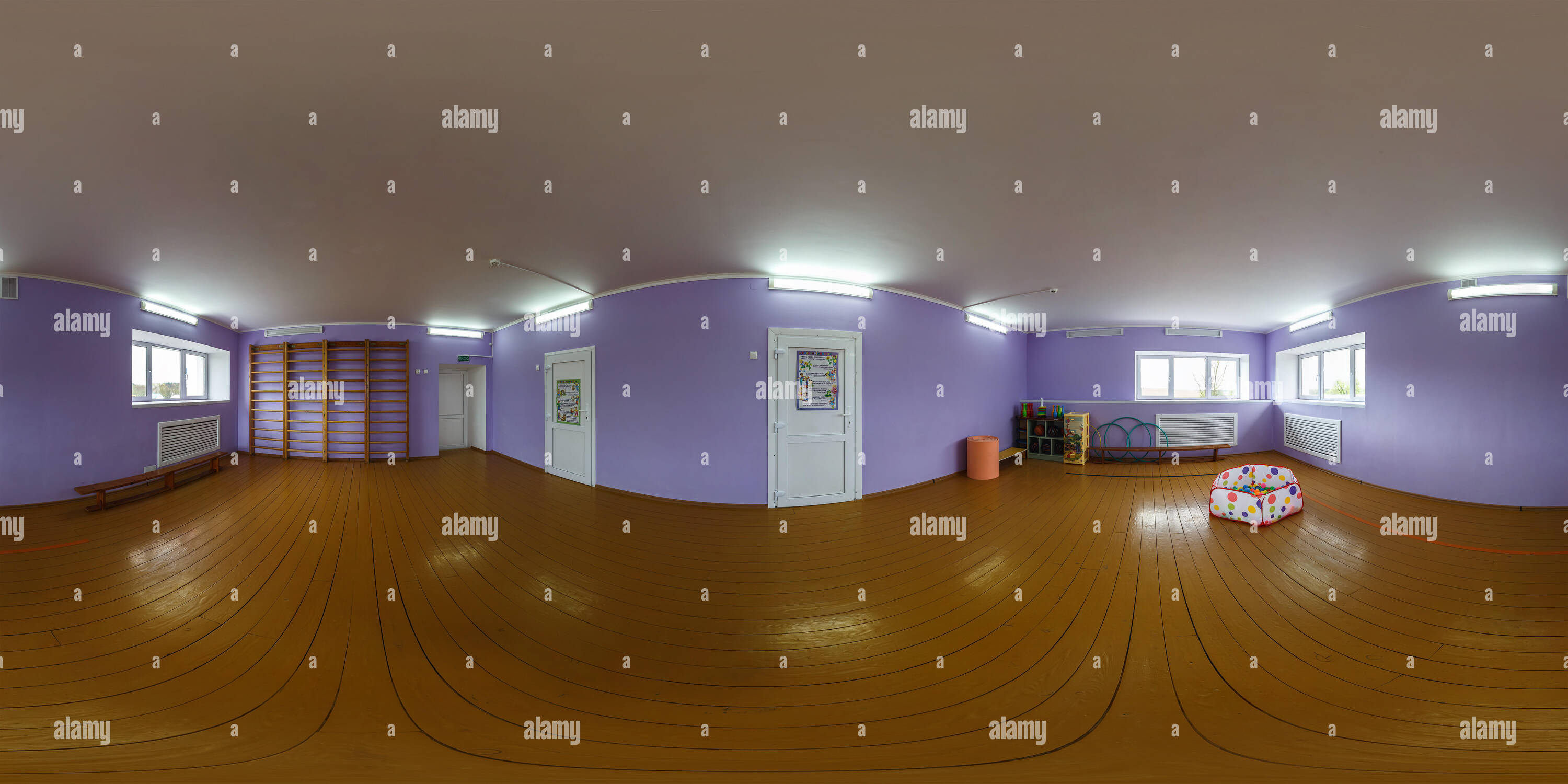 360° view of GRODNO, BELARUS - APRIL, 2016: panorama 360 angle view in ...