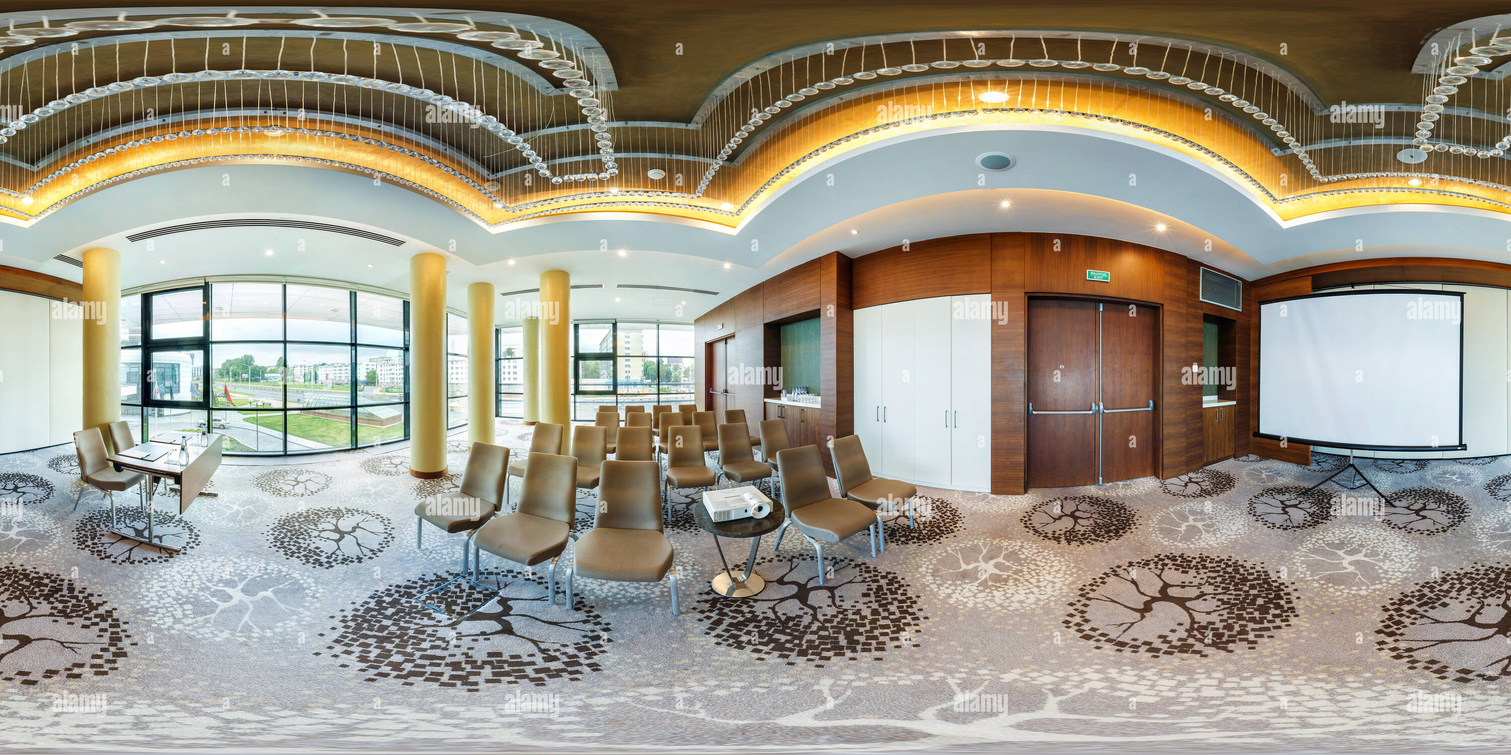 360° view of MINSK, BELARUS - JULY 27, 2017: panorama 360 view in ...