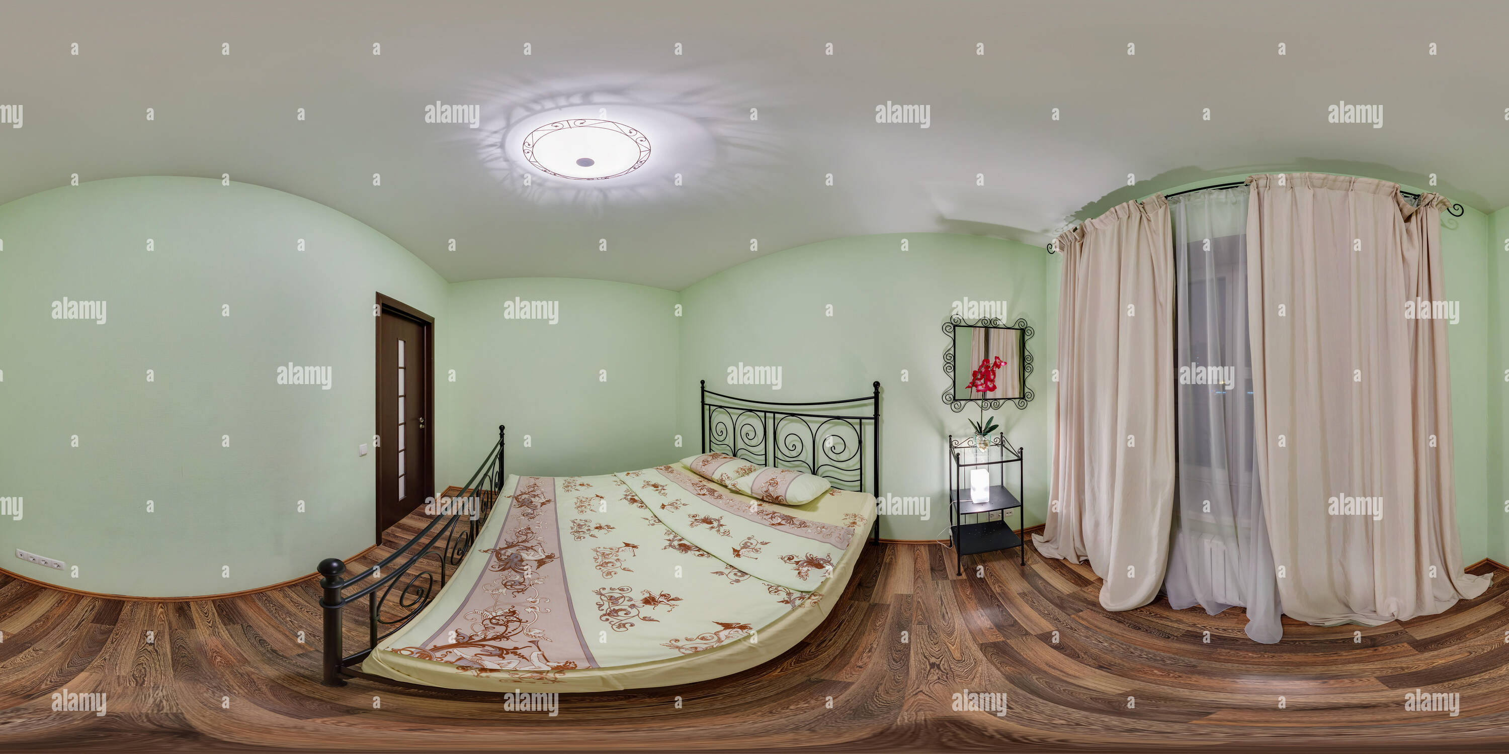 360° view of MINSK, BELARUS - FEBRUARY, 2013: panorama 360 angle in ...