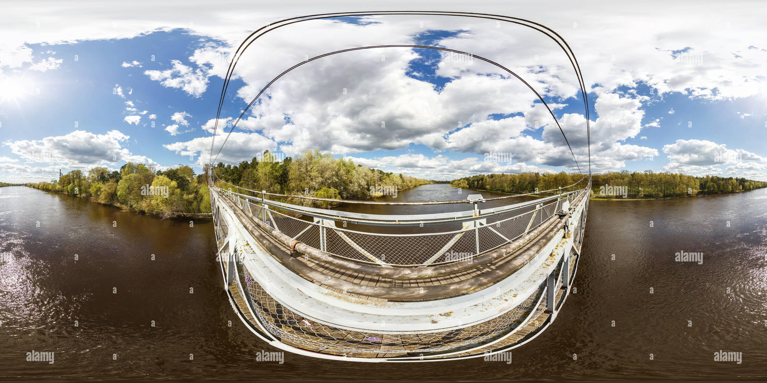 360° view of Aerial full seamless spherical panorama 360 angle degrees ...