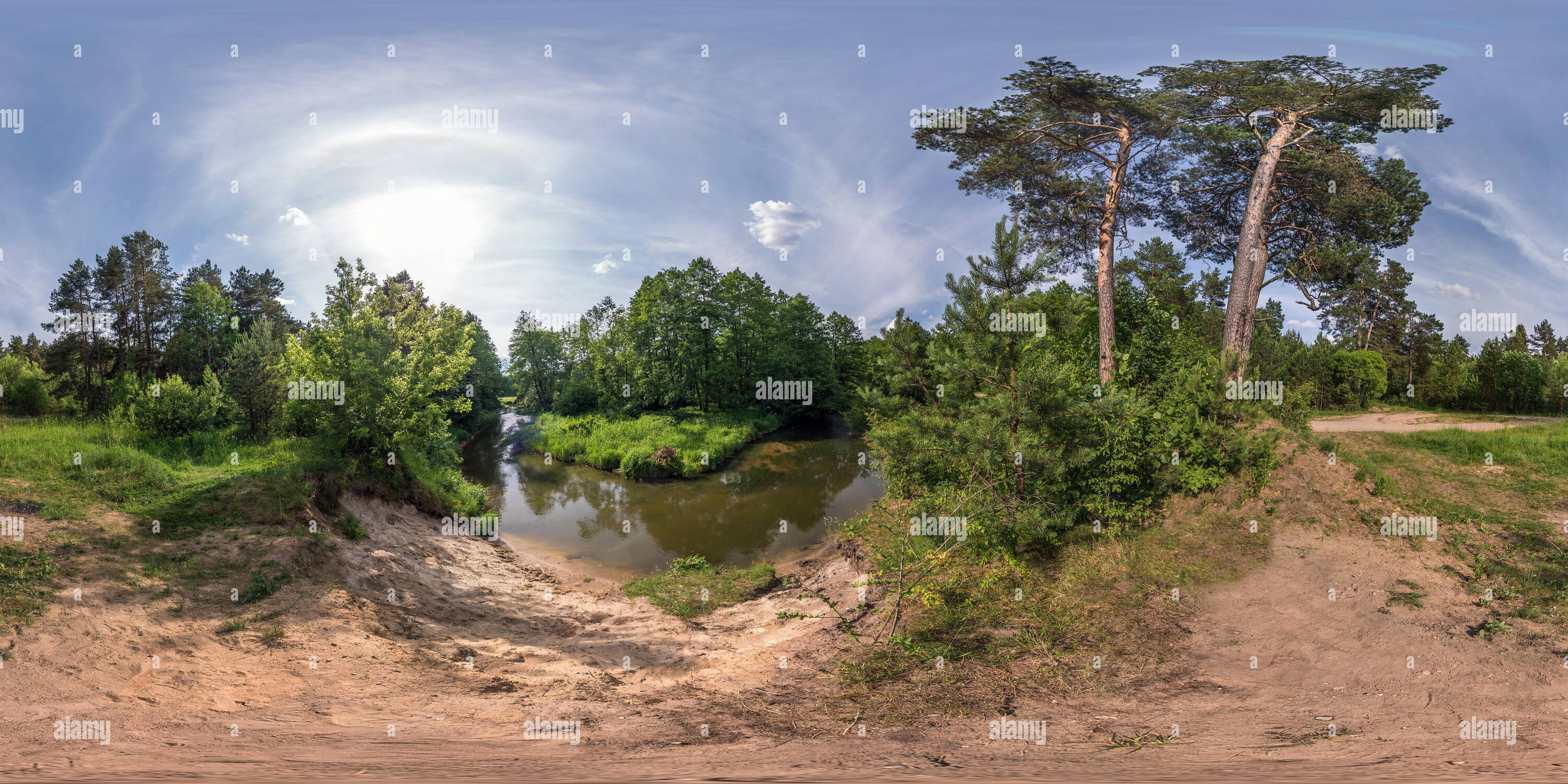 360° view of full seamless spherical panorama 360 by 180 angle view on ...