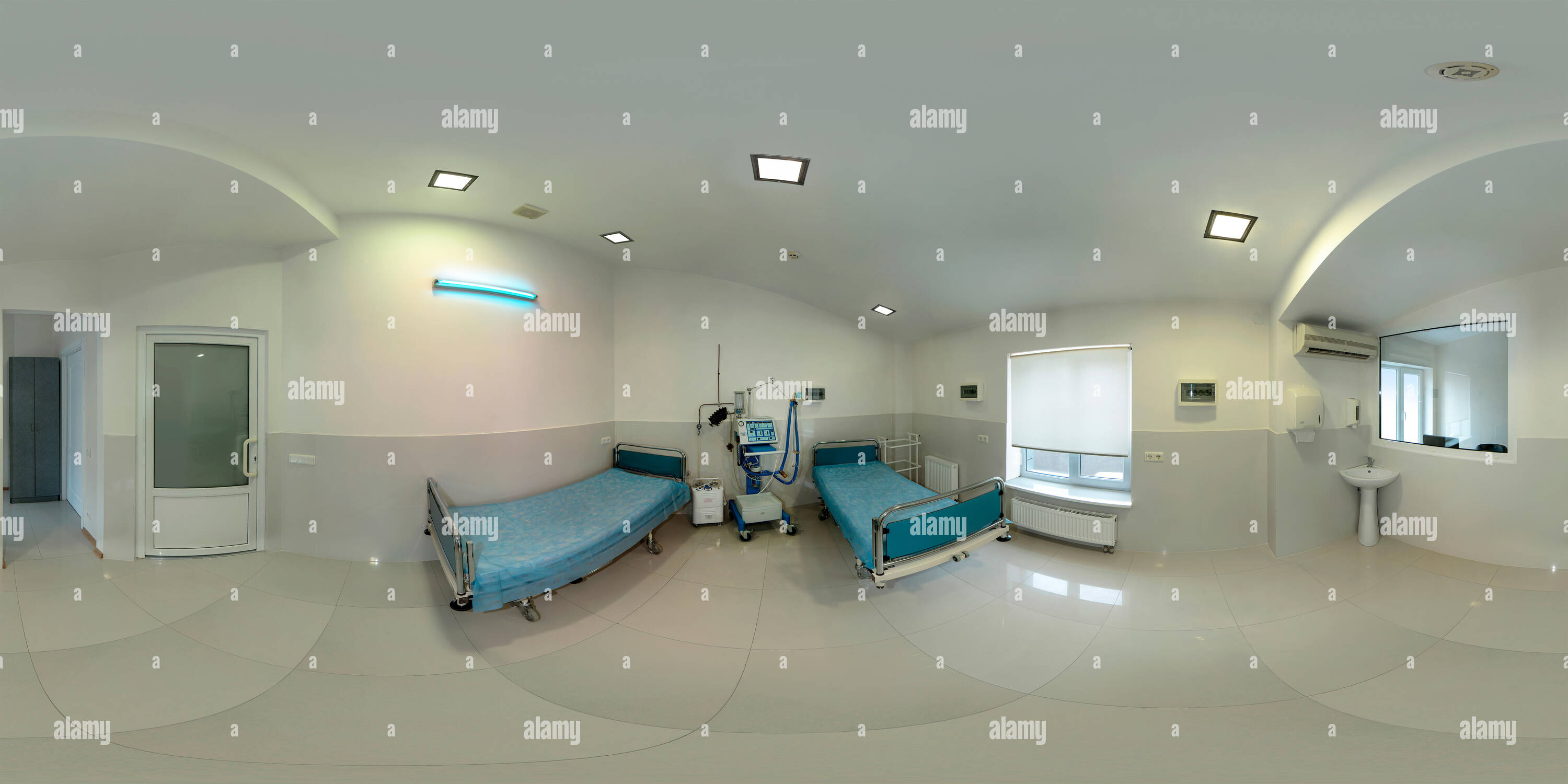360° view of Resuscitation office in hospital - Alamy