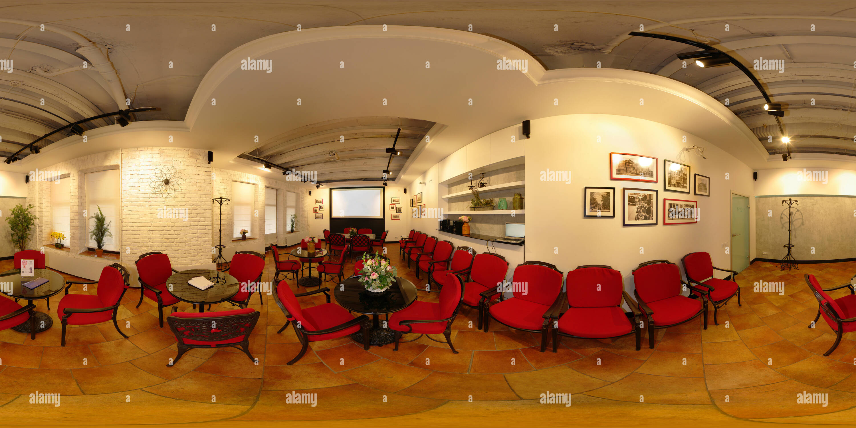 360° view of Hall for the presentations - Alamy