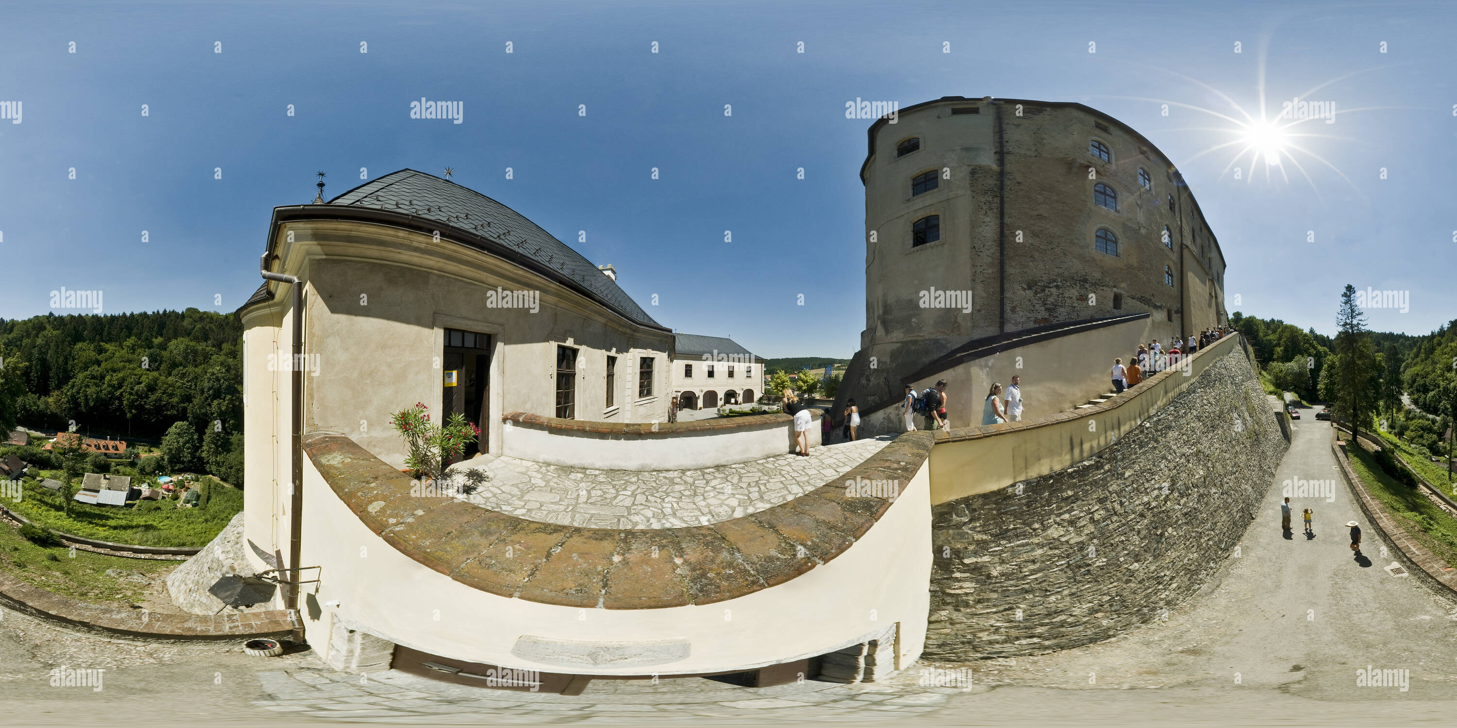 360° view of Cesky Sternberk Castle - Alamy