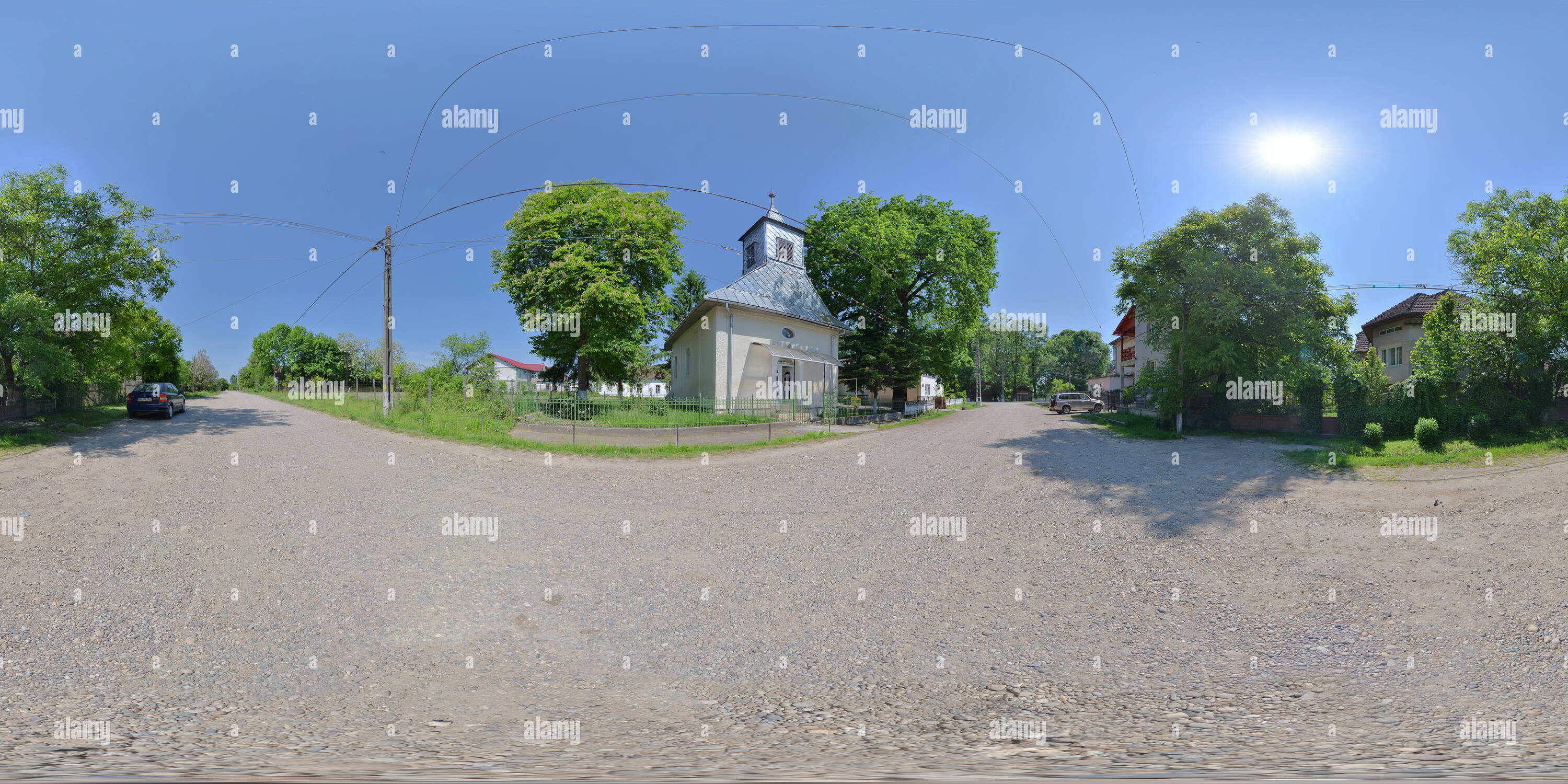 360° view of Calvinist Reformed Church - exterior, Satulung, Romania ...