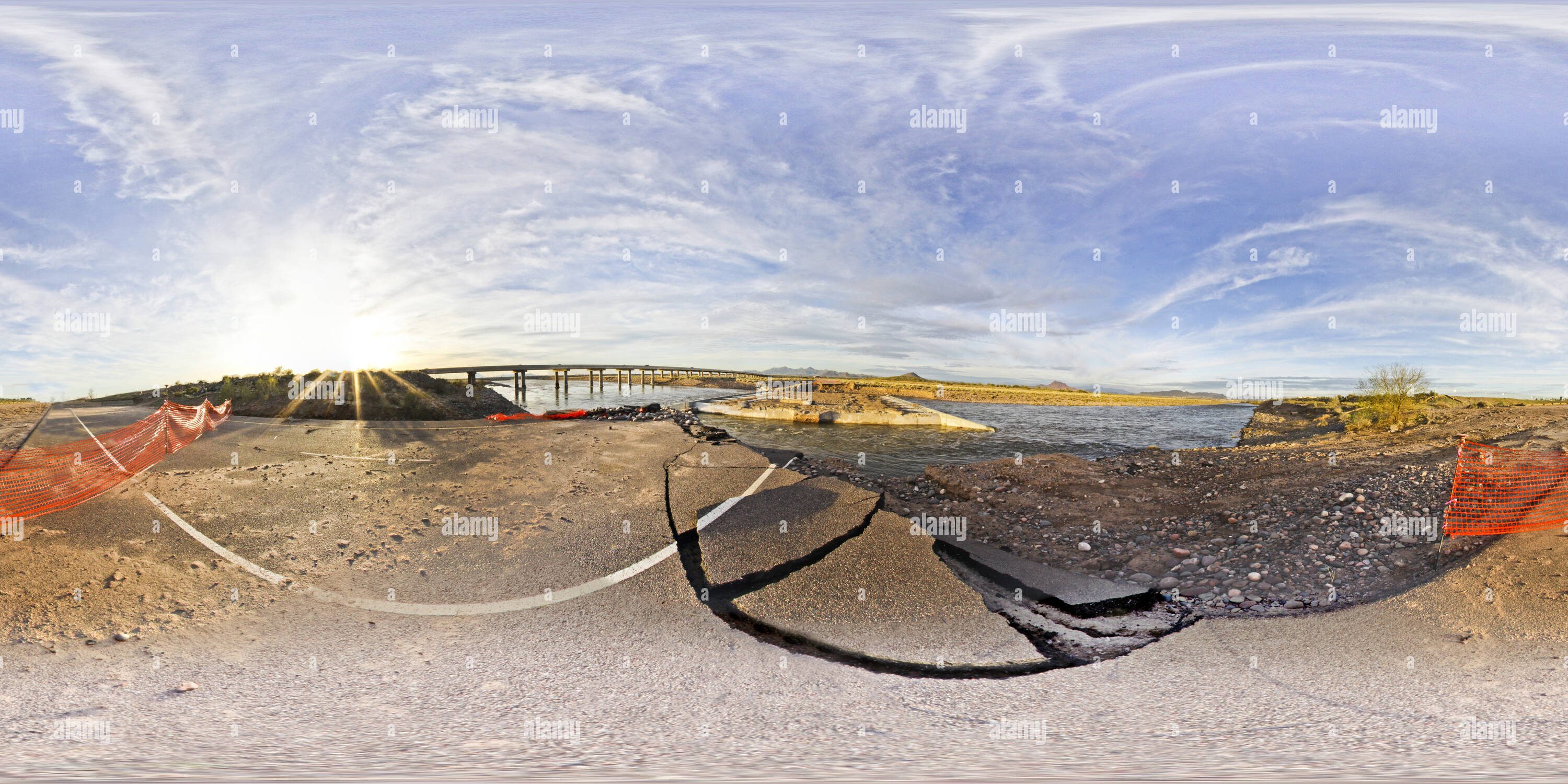 360° view of Flood on the Salt River in Mesa, Arizona USA - Alamy