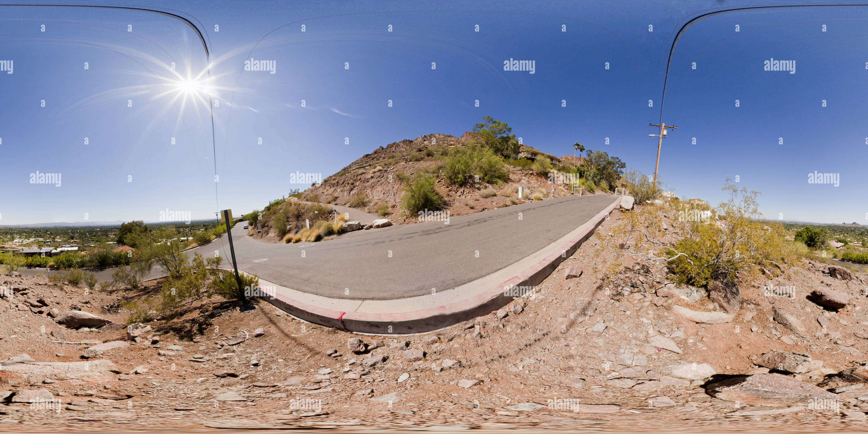 360° view of View of Phoenix, Arizona from Camelback Mountain - Alamy