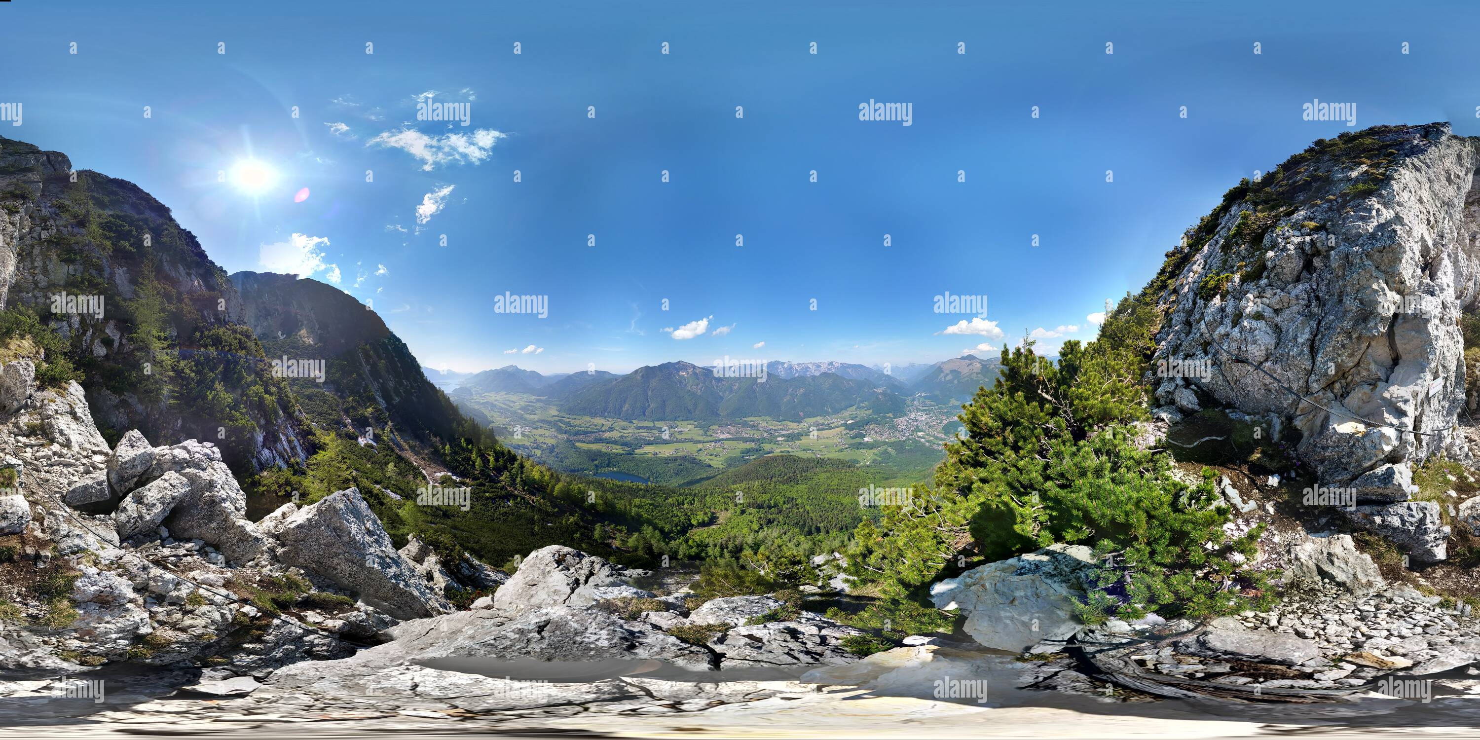 360° view of Mount Katrin Bad Ischl Austria - Alamy