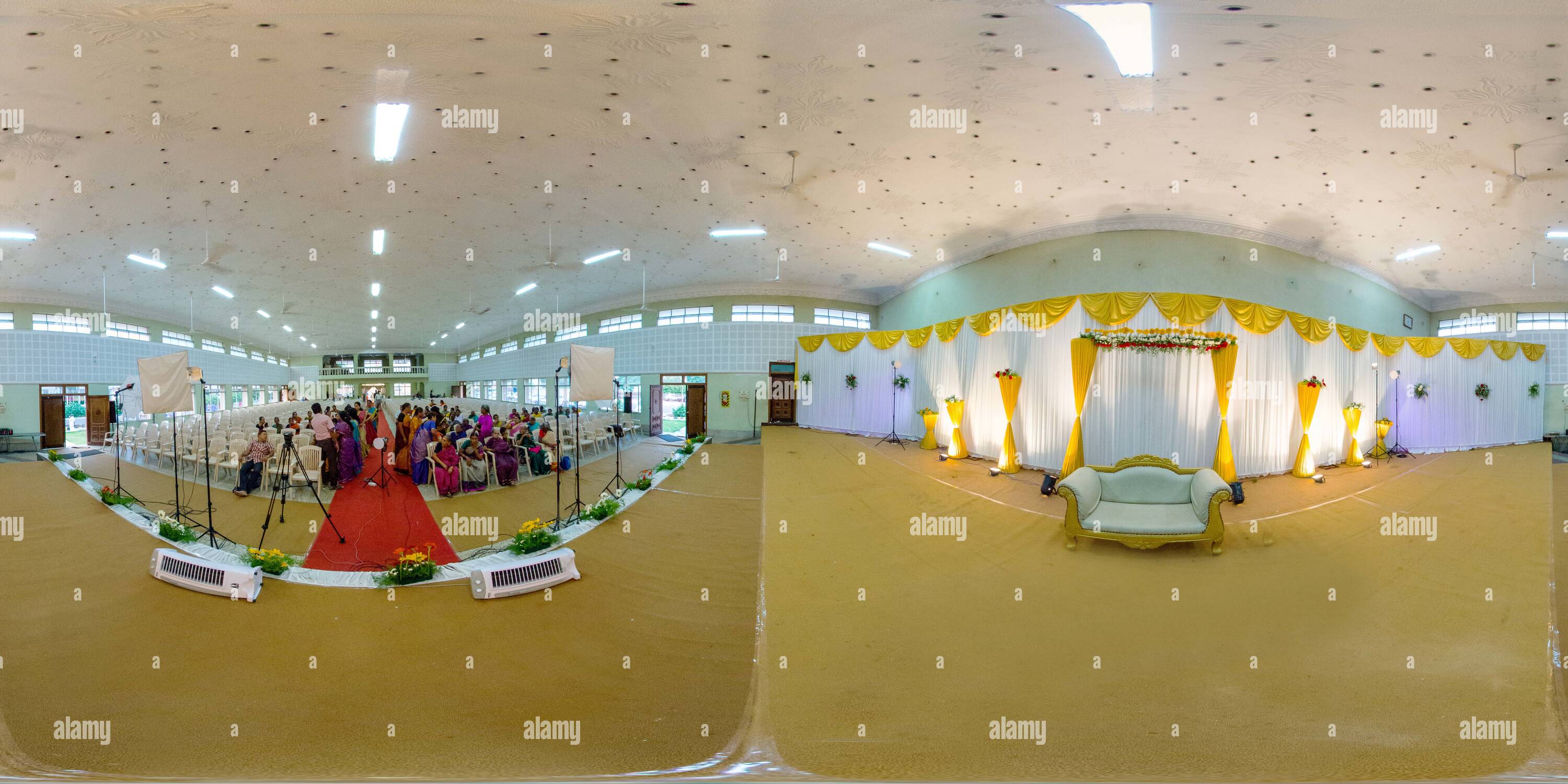 360° view of Rijutha Weds Aditya - Marriage Hall - Alamy