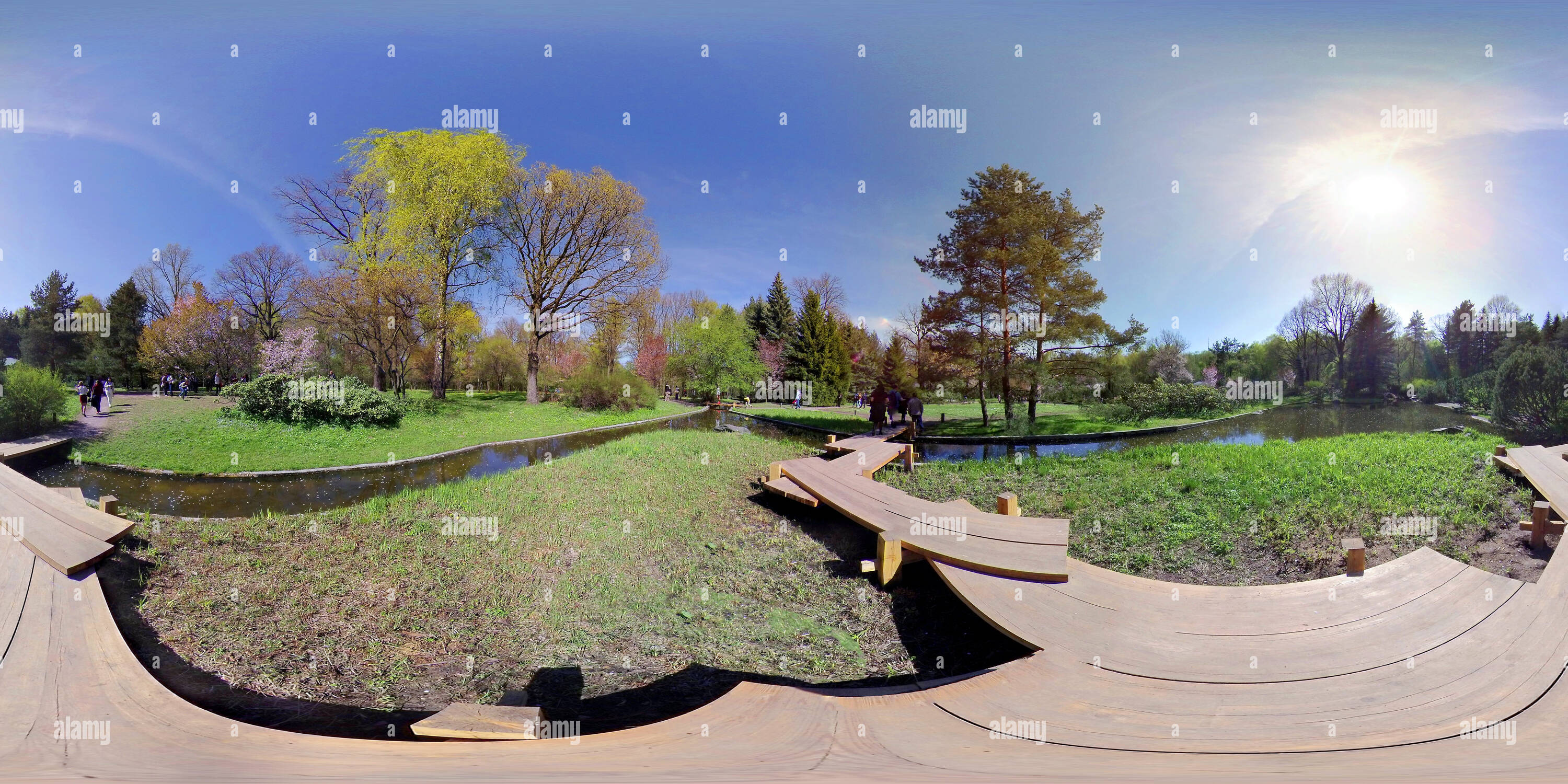 360° view of Little Japanese garden - Alamy