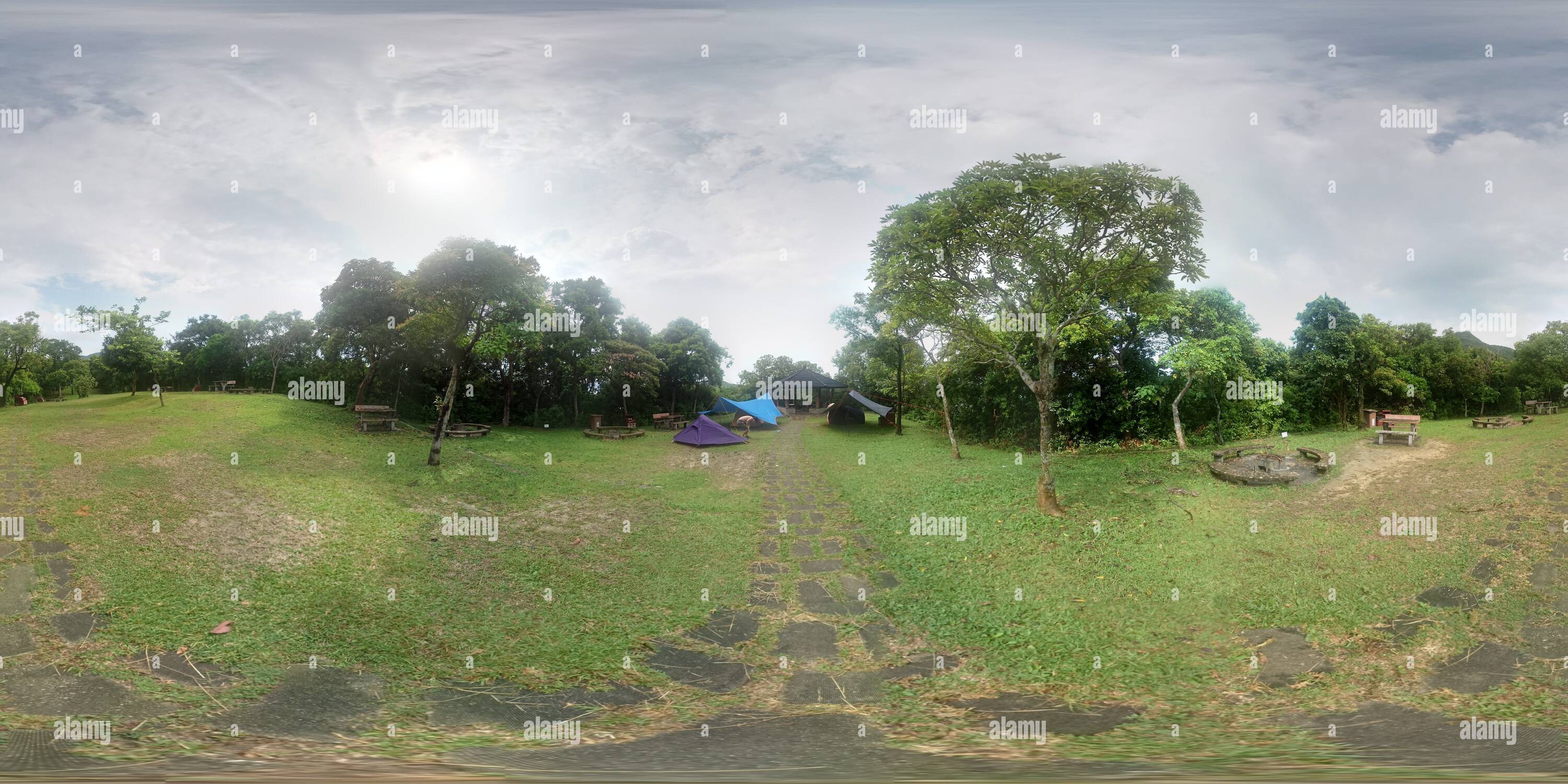 360° view of Tai Mong Tsai Campsite - Alamy