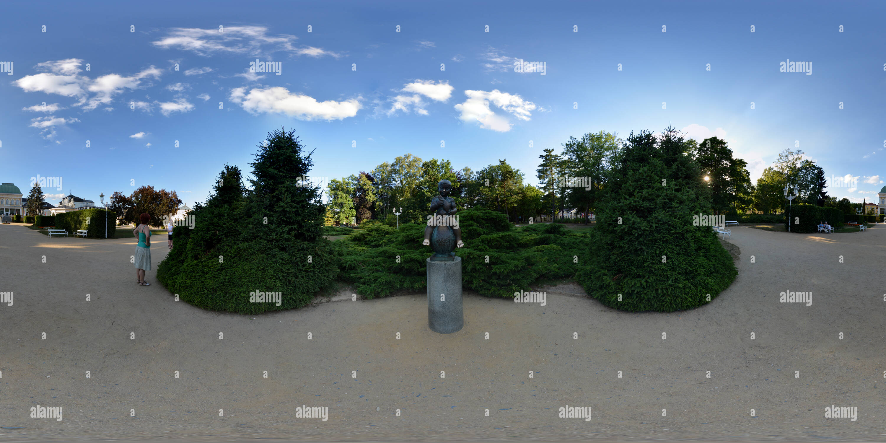 360° view of Statue of Frantisek in Francesbad - Alamy