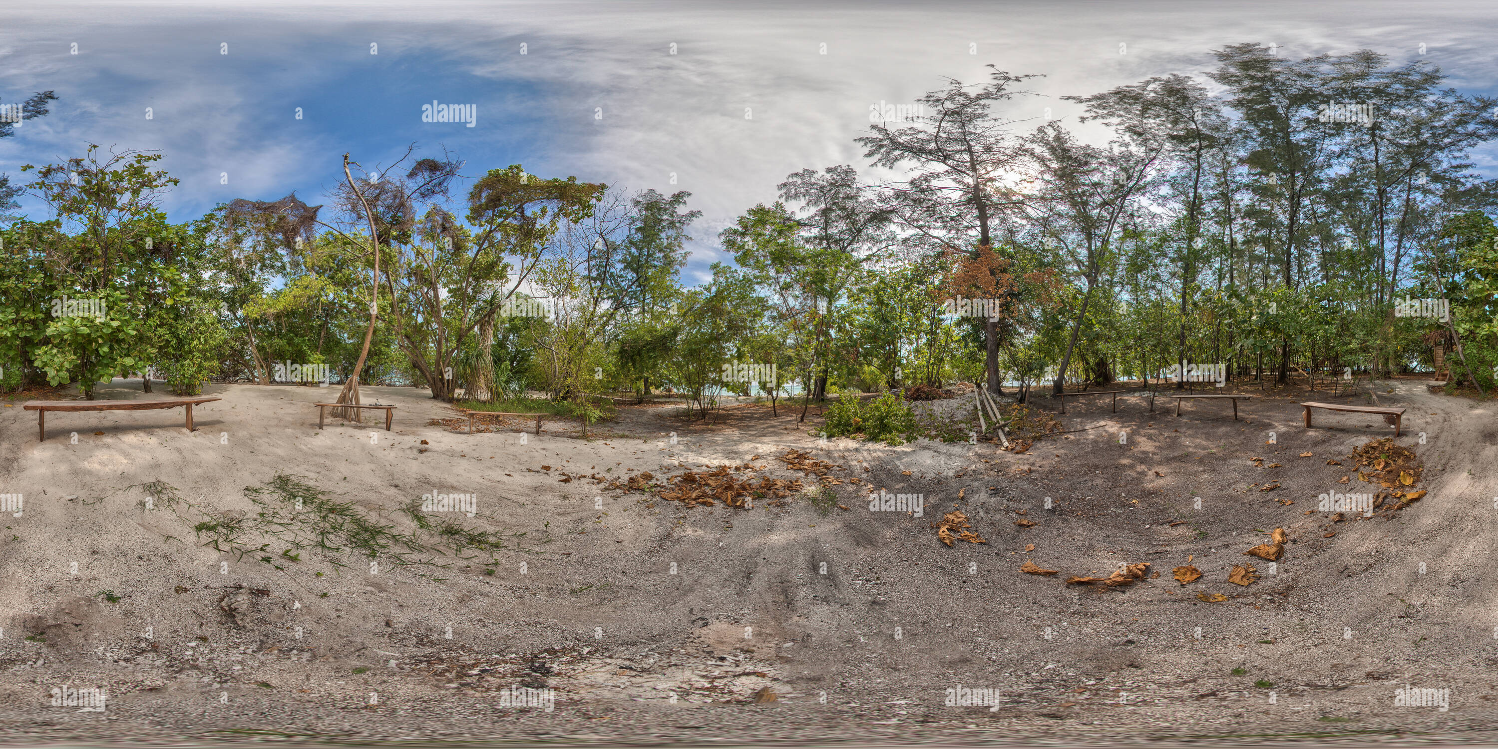 360° view of Tiger Island - Macan Kecil Island - Alamy