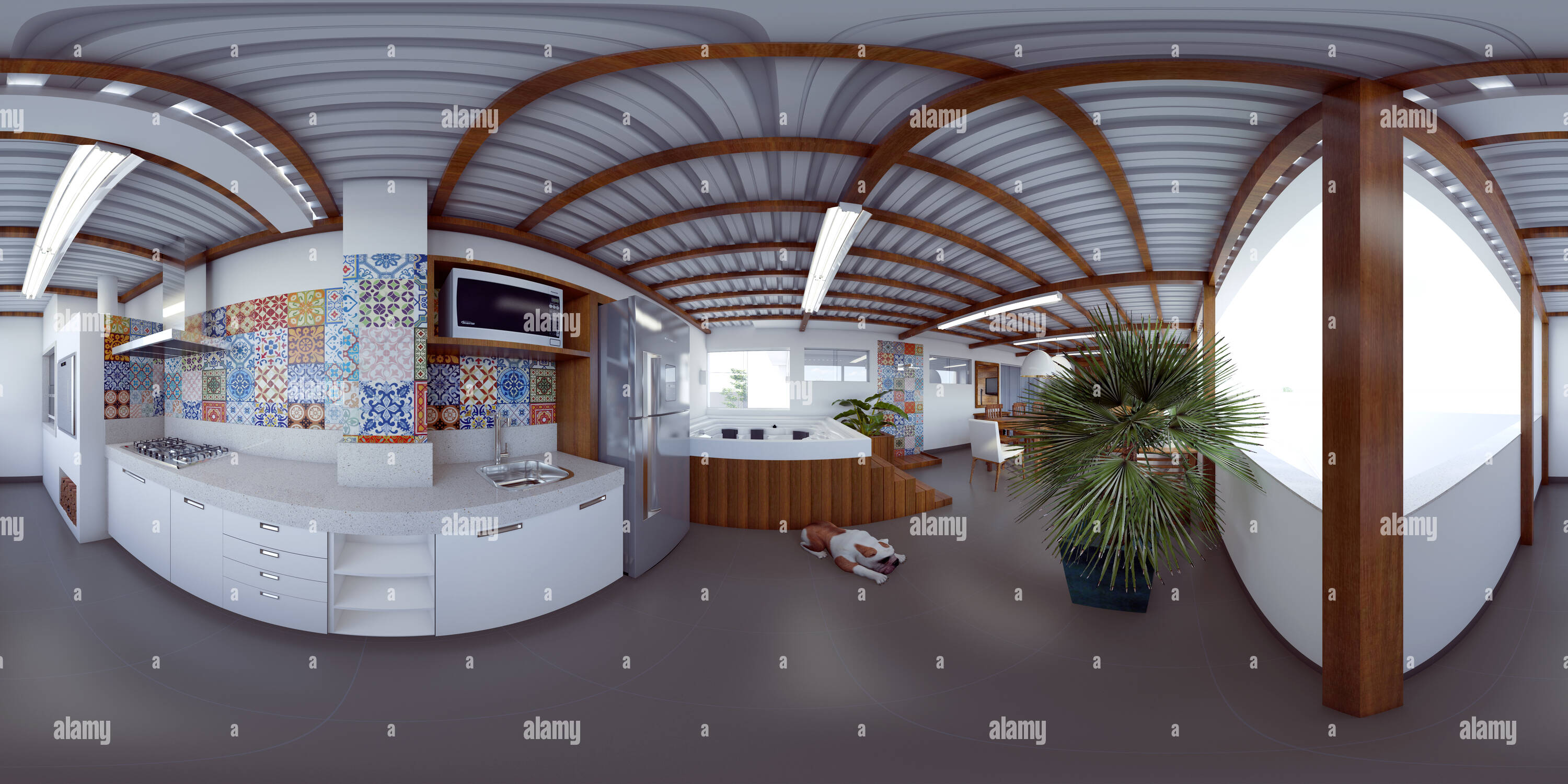 360° view of Render 360 Casa - Alamy