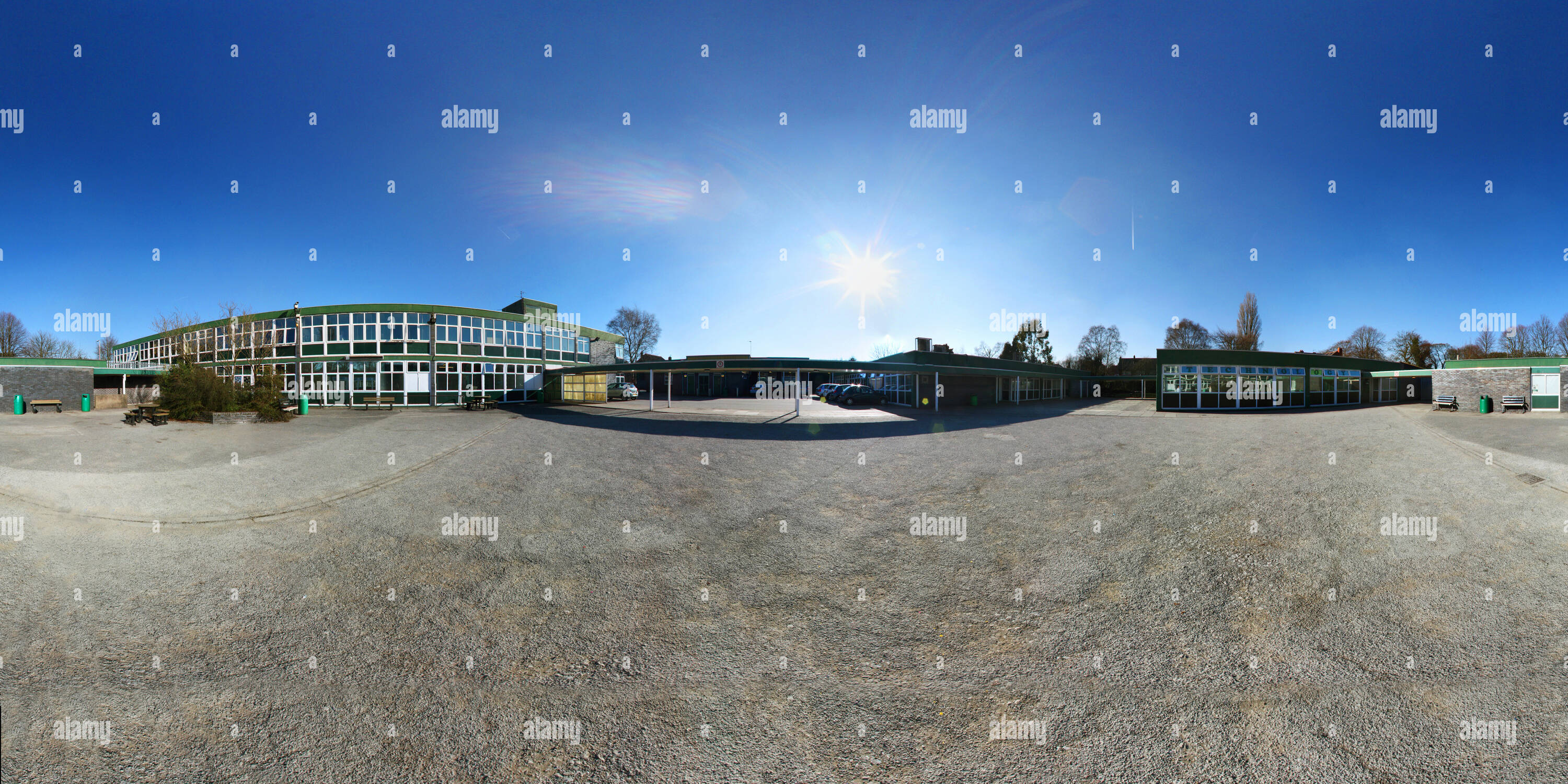 360° view of Abraham Guest High School Yard - Alamy