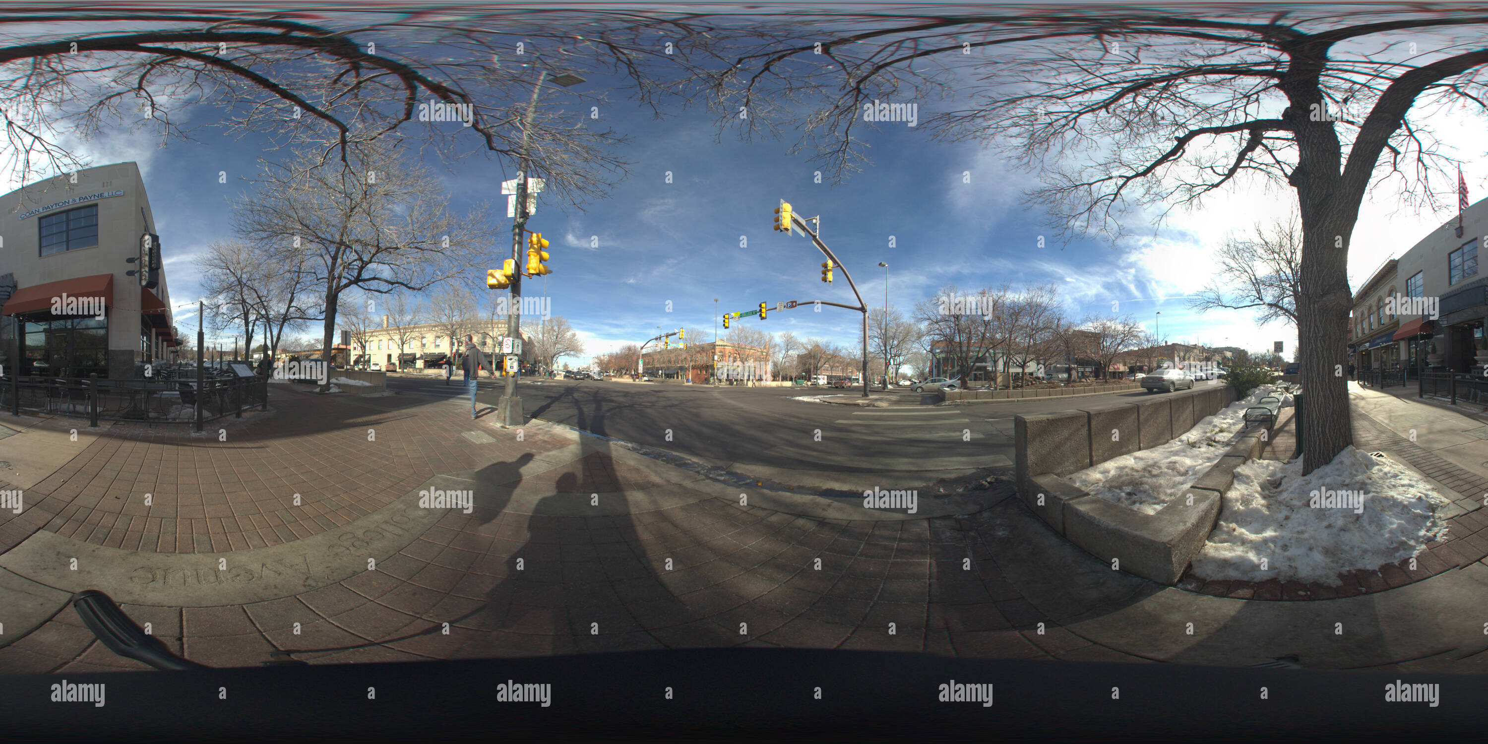 360° view of Fort Collins, Mountain and College - Alamy