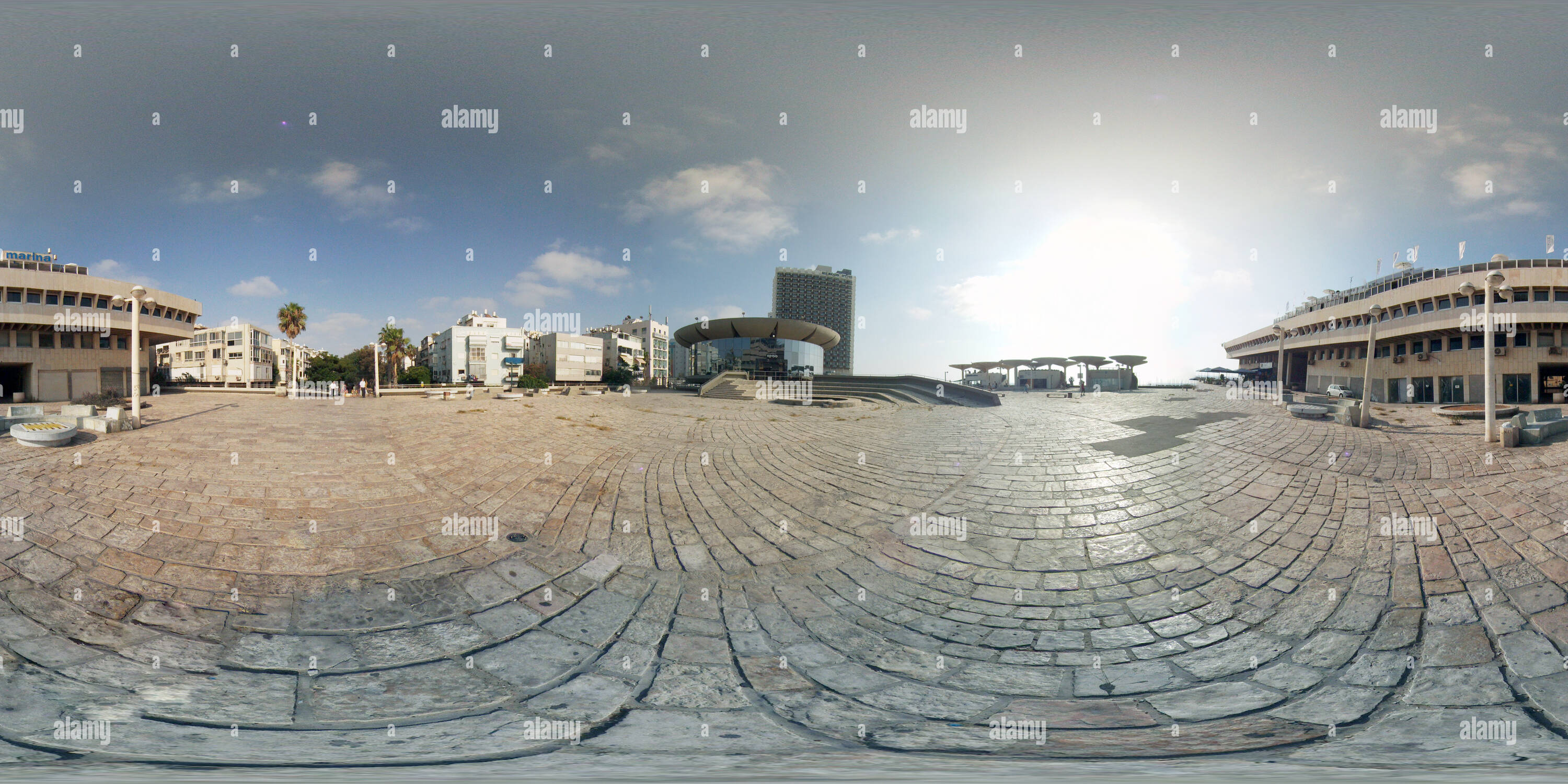 360° view of Colosseum square Tel Aviv - Alamy