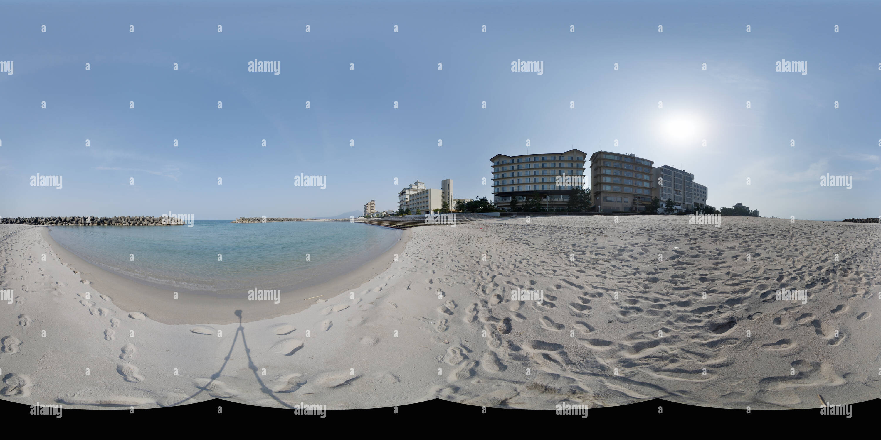 360° view of sea shore at the Japan - Alamy