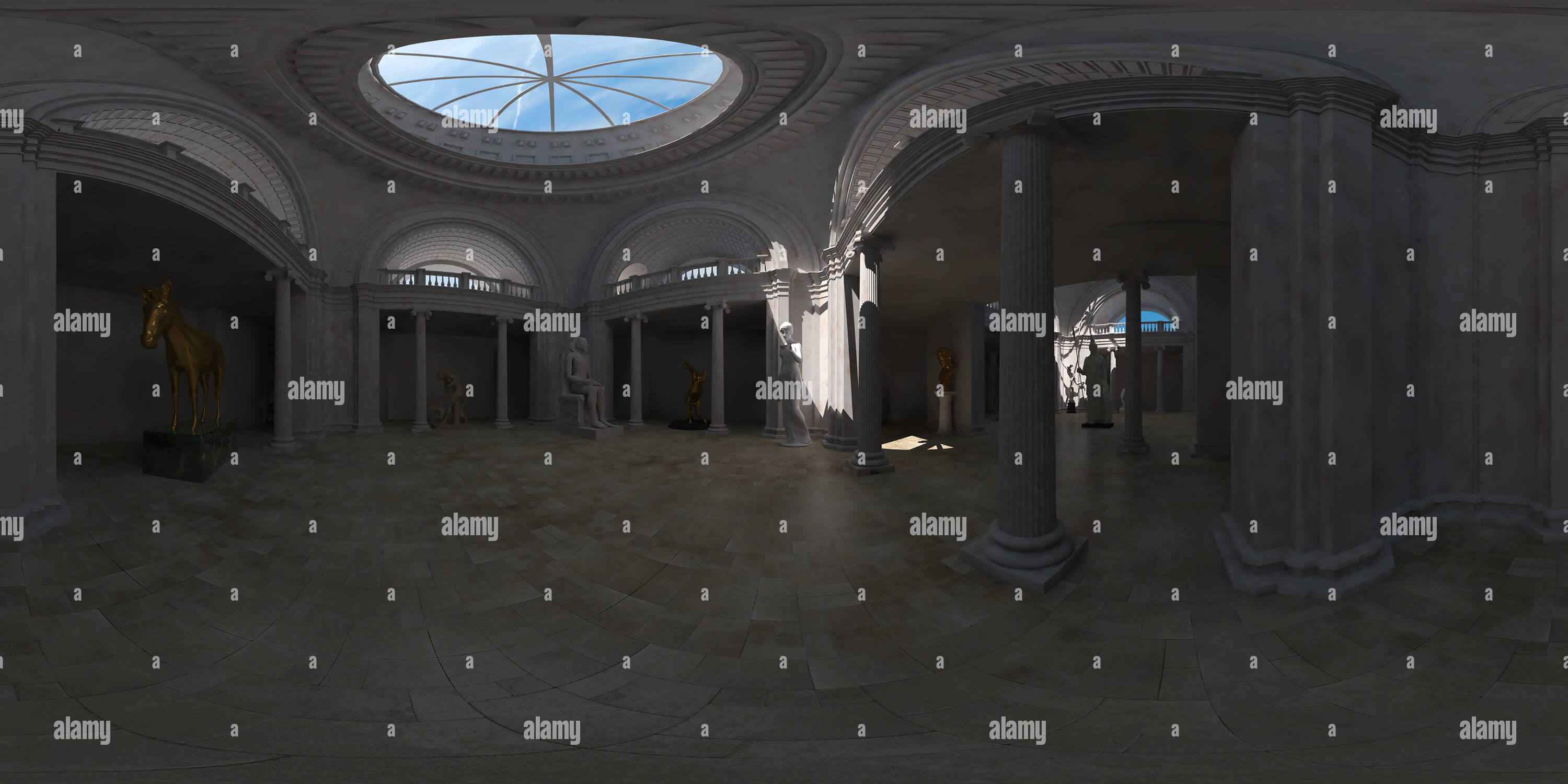360° view of Temple of Peace test - Alamy