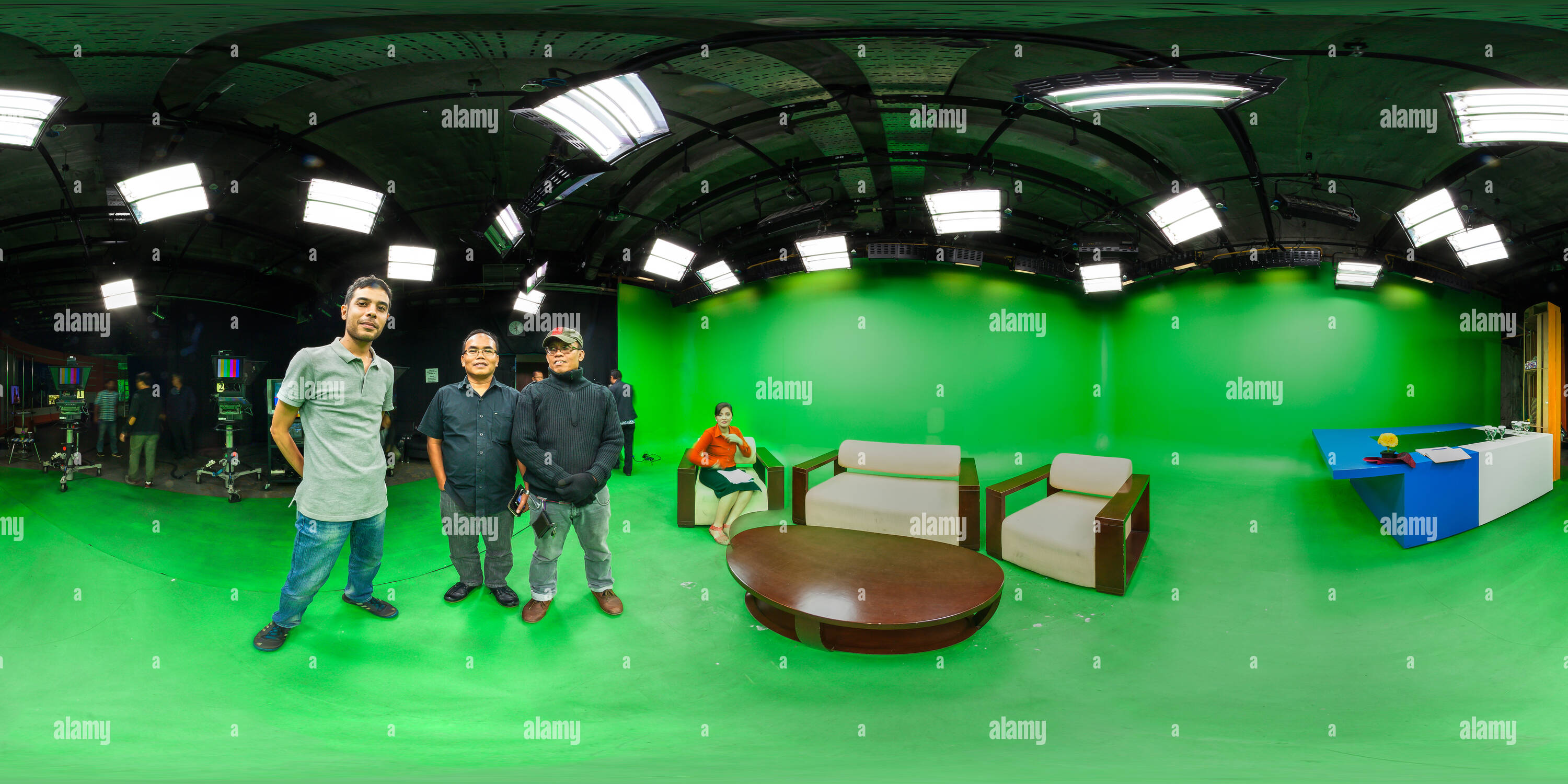 360° view of Jaktv News Studio - Alamy