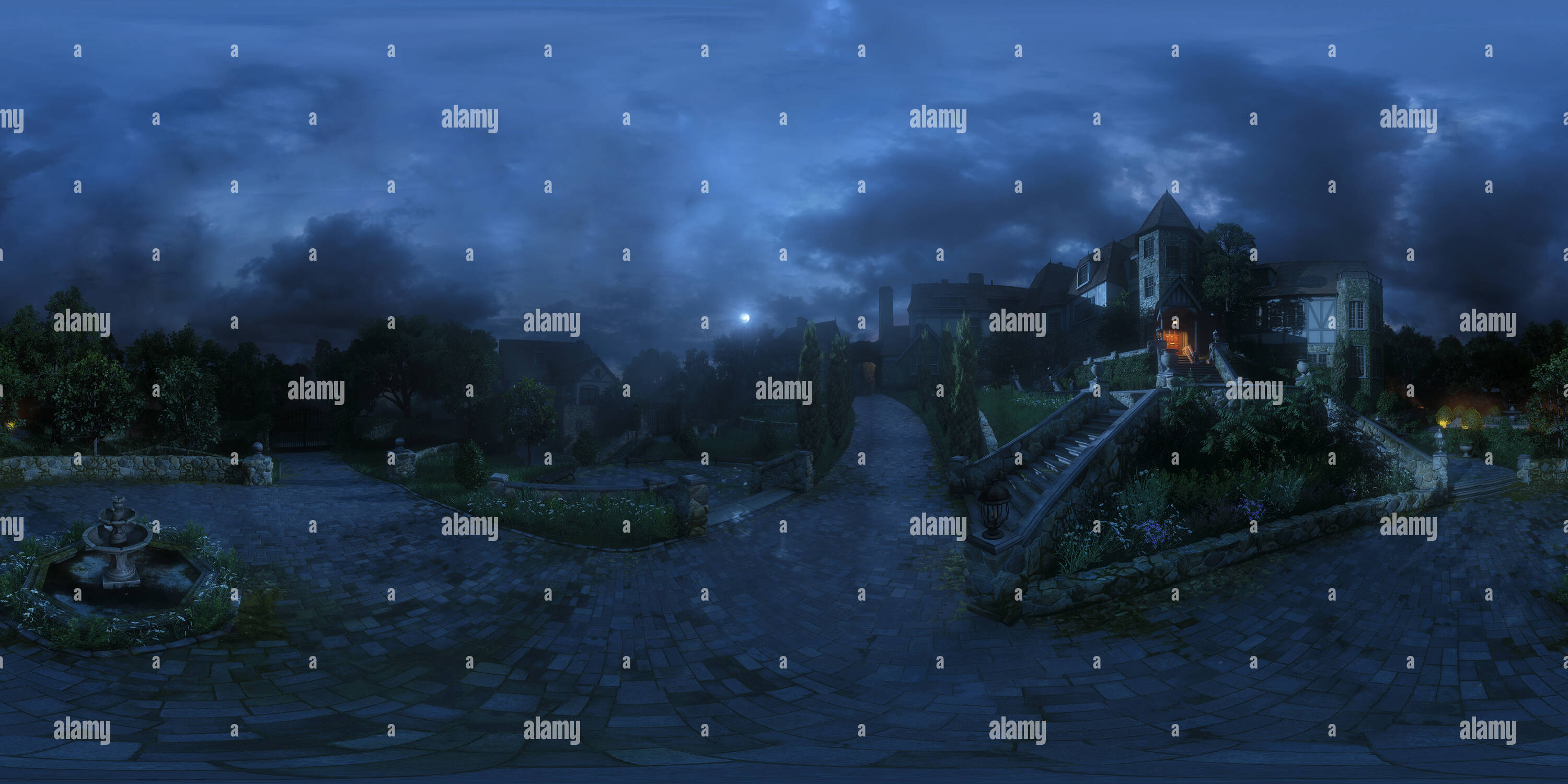 360° view of Garden Front "Uncharted 4 - Alamy