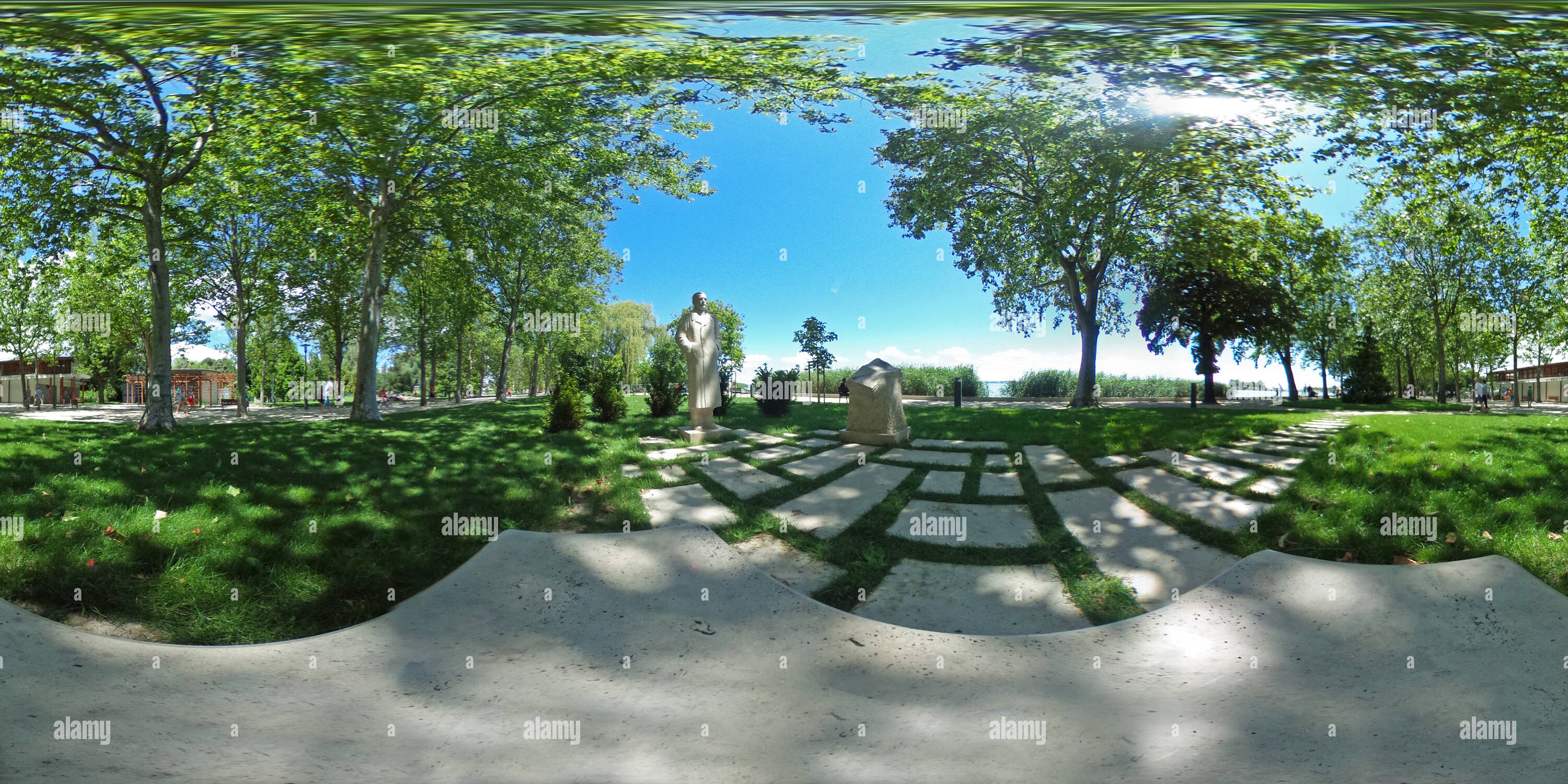 360° view of Hungary - Balatonfüred - Alamy
