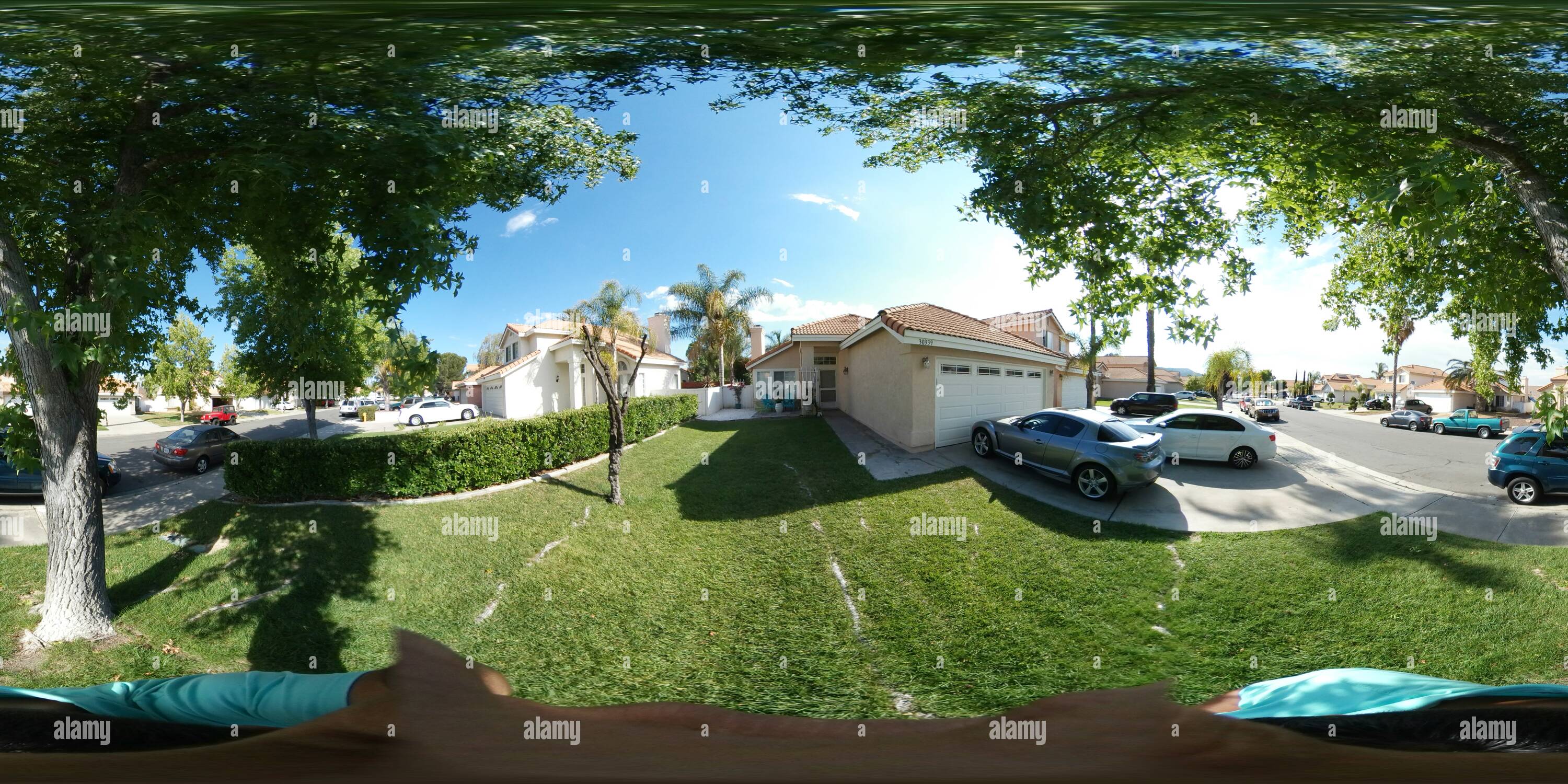 360° view of Front Yard test - Alamy