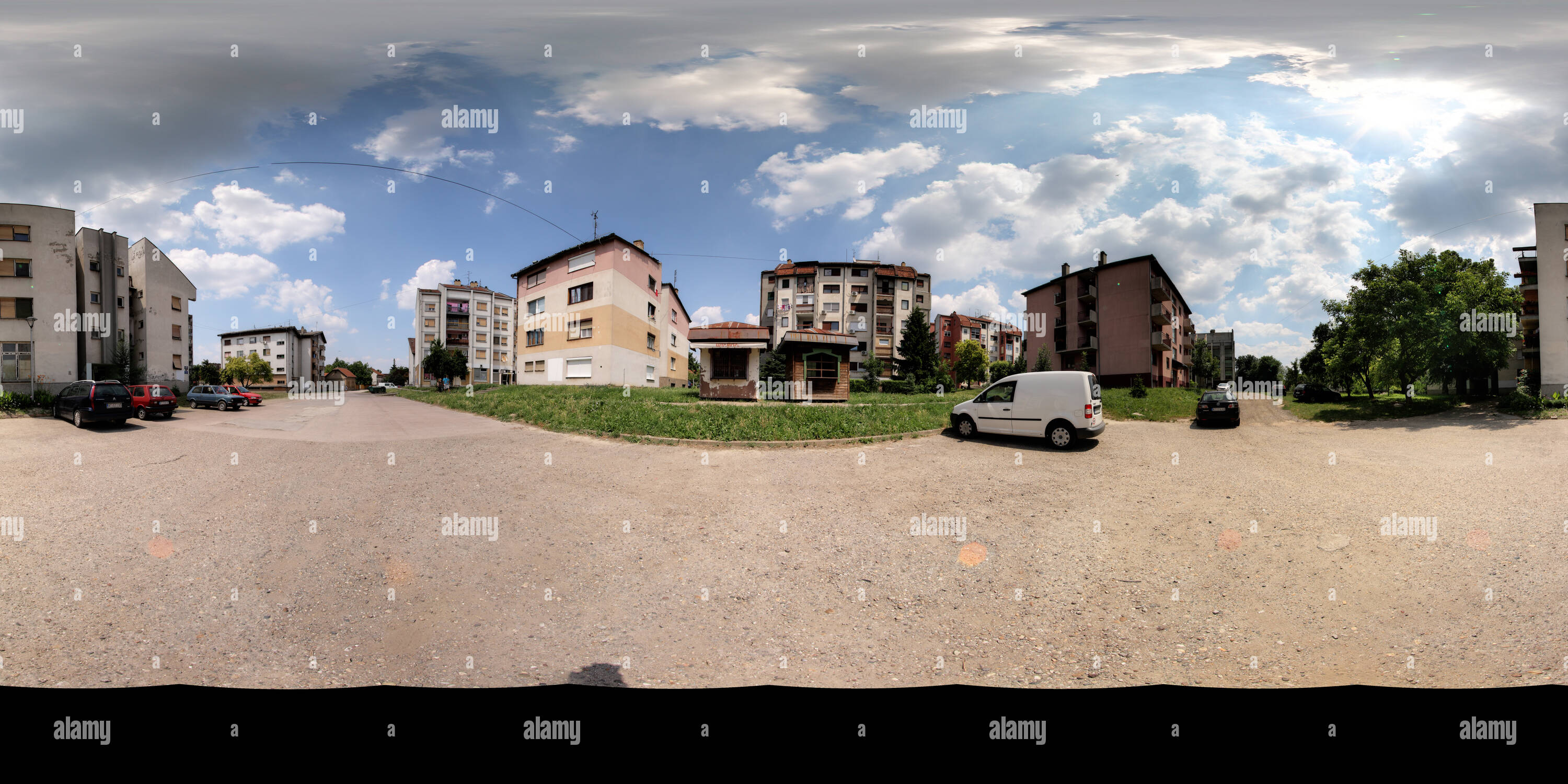 360° view of Between houses in Backa Topola, Serbia - Alamy