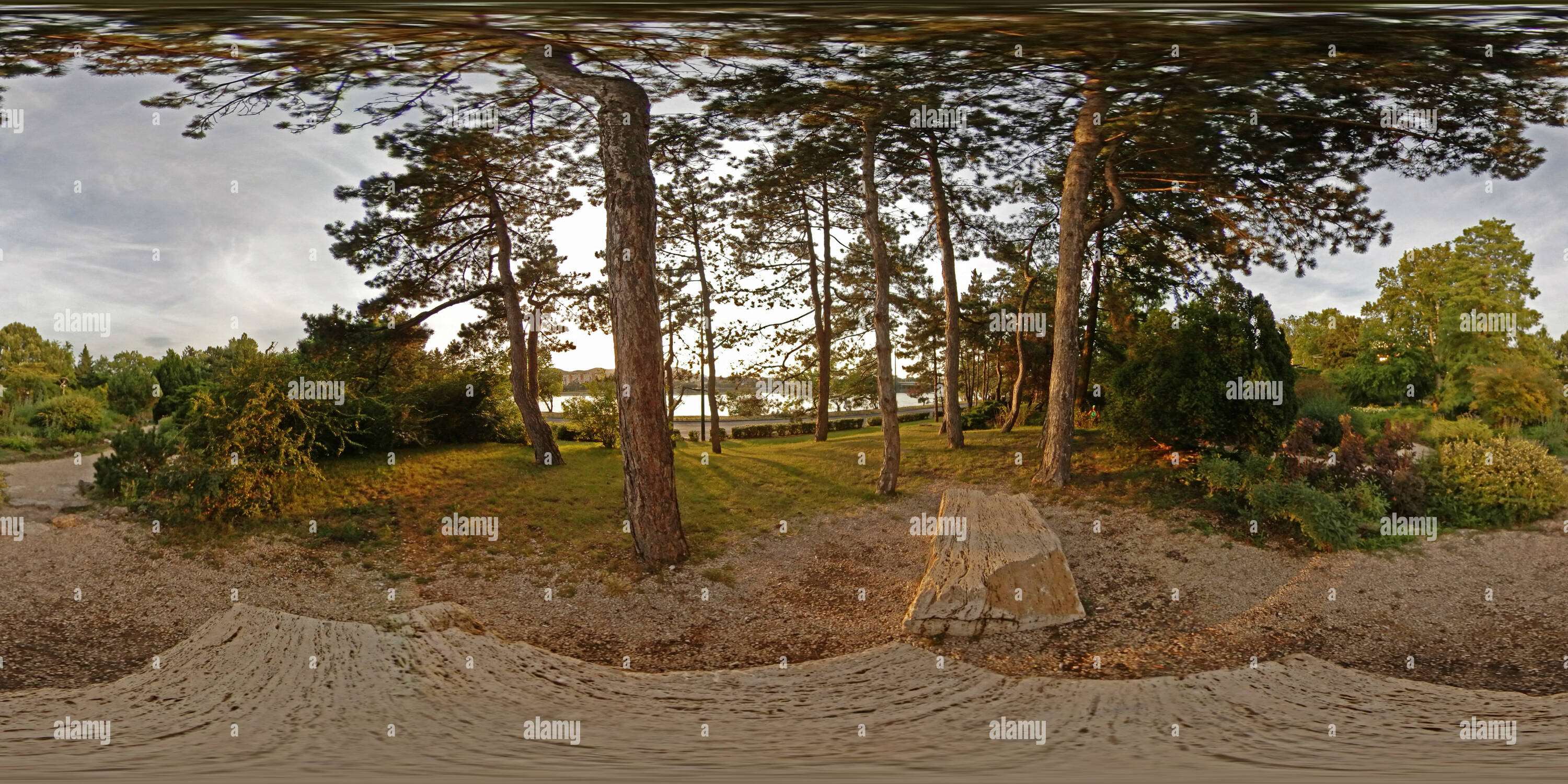 360° view of Budapest - Margaret Island - Hungary - Alamy
