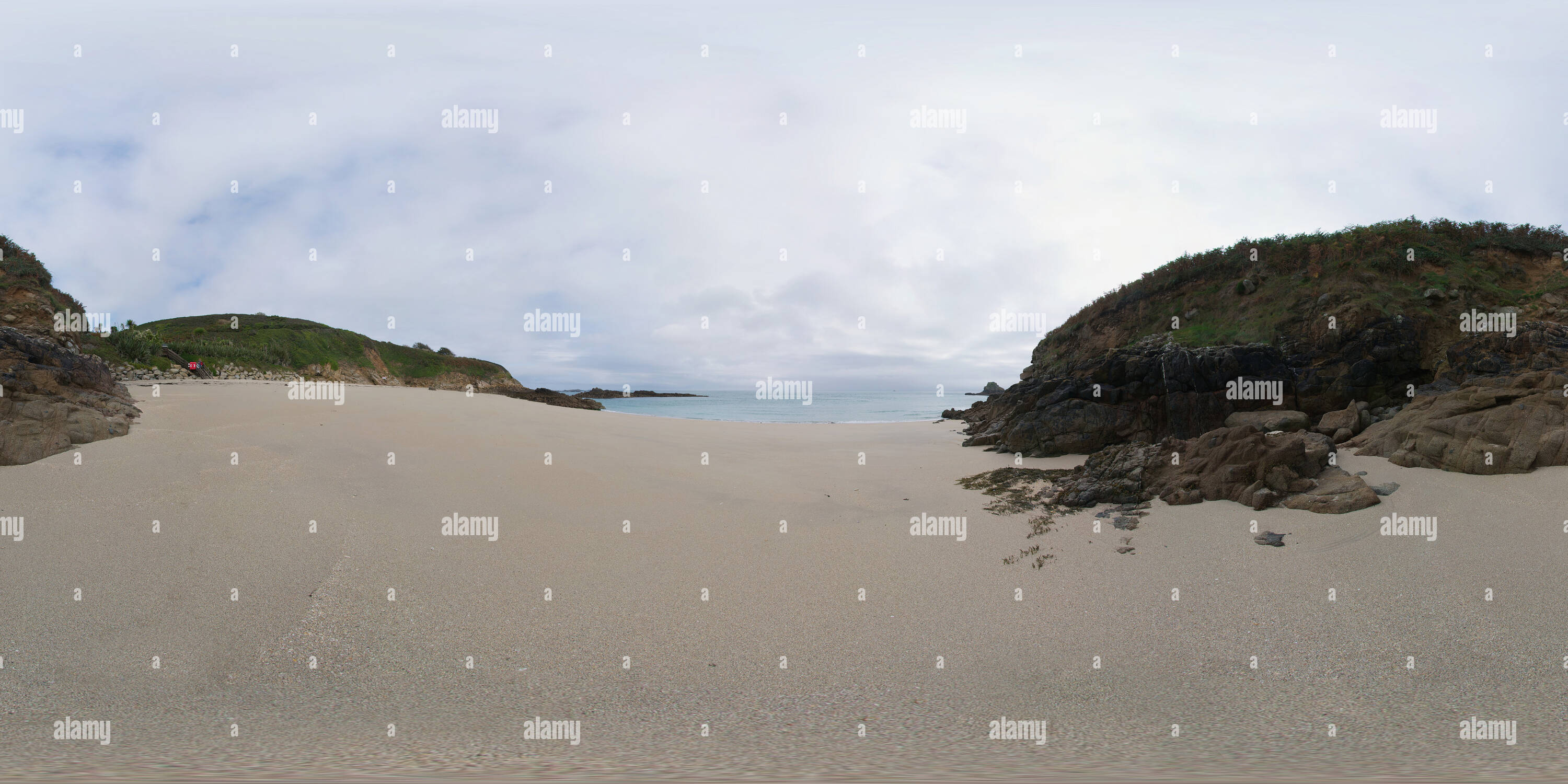 360° view of Belvoir Bay - Herm Island - Alamy
