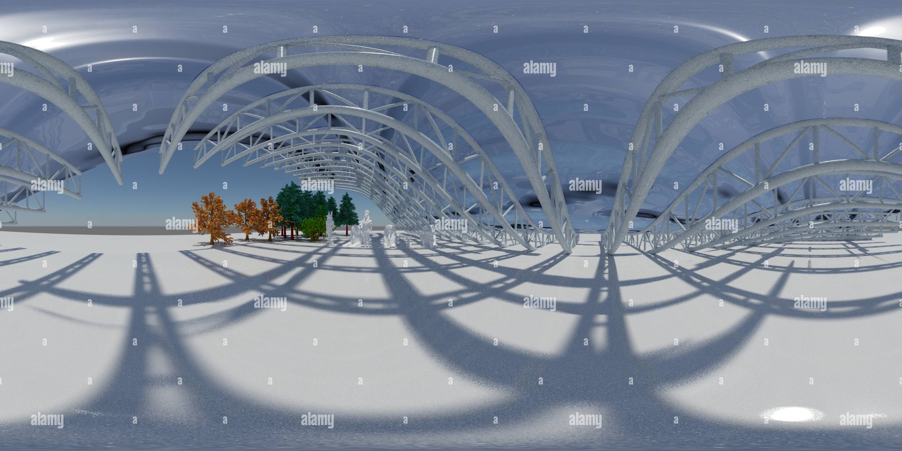 360° view of Panorama rendering - Alamy