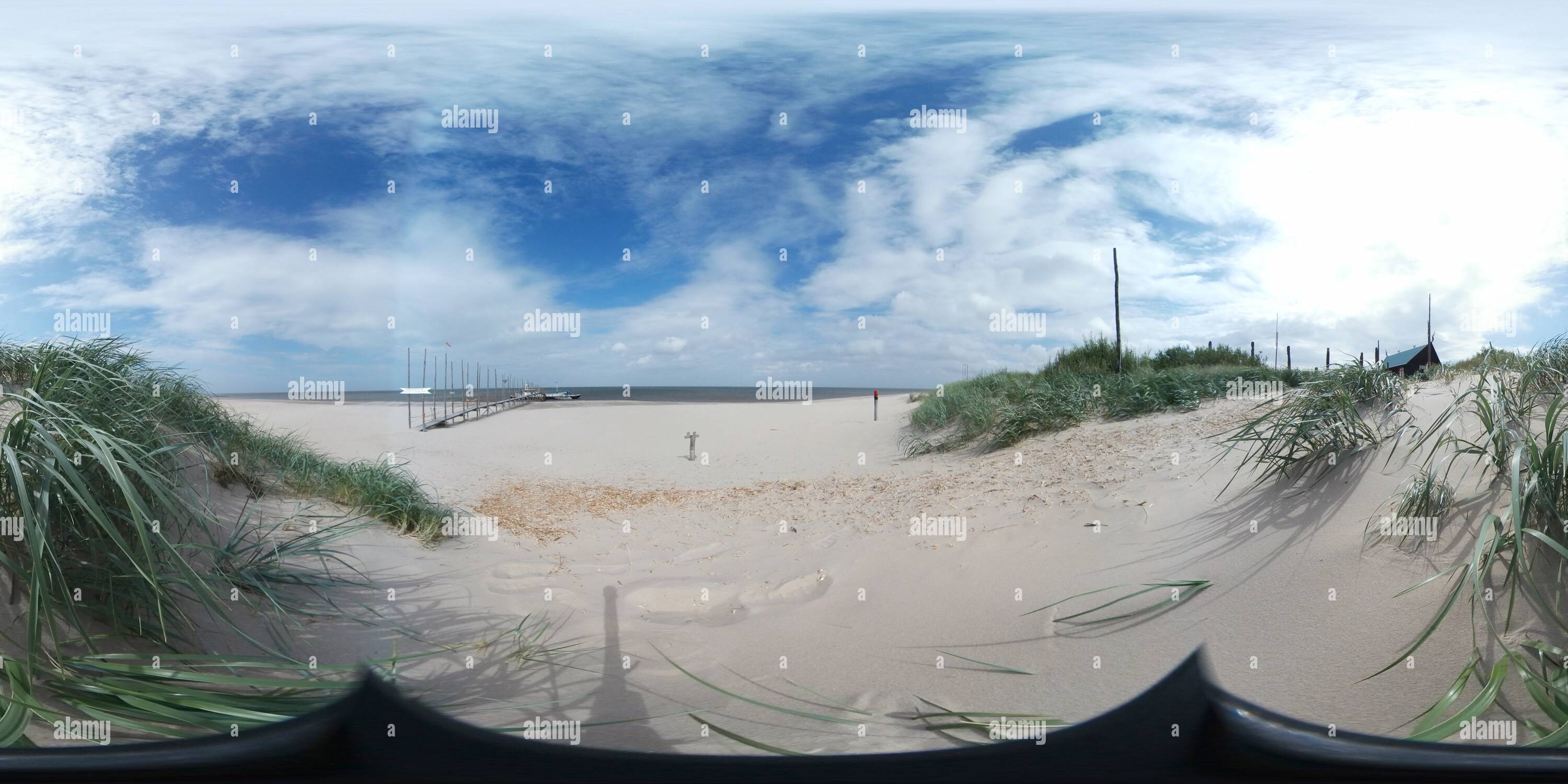360° view of White Beach Texel - Alamy