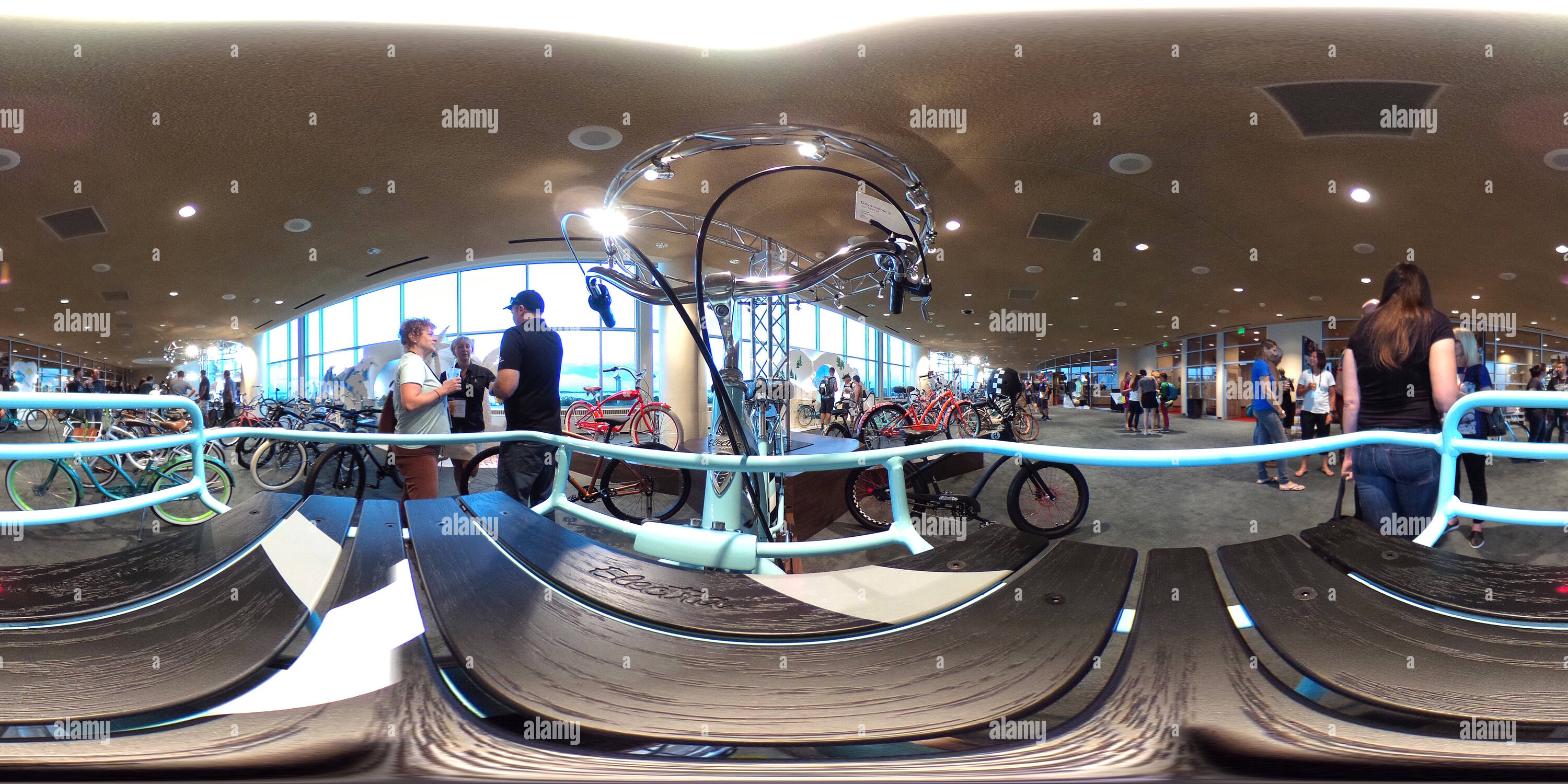 360° view of Electra Bike Display Trek World 2017 - Alamy
