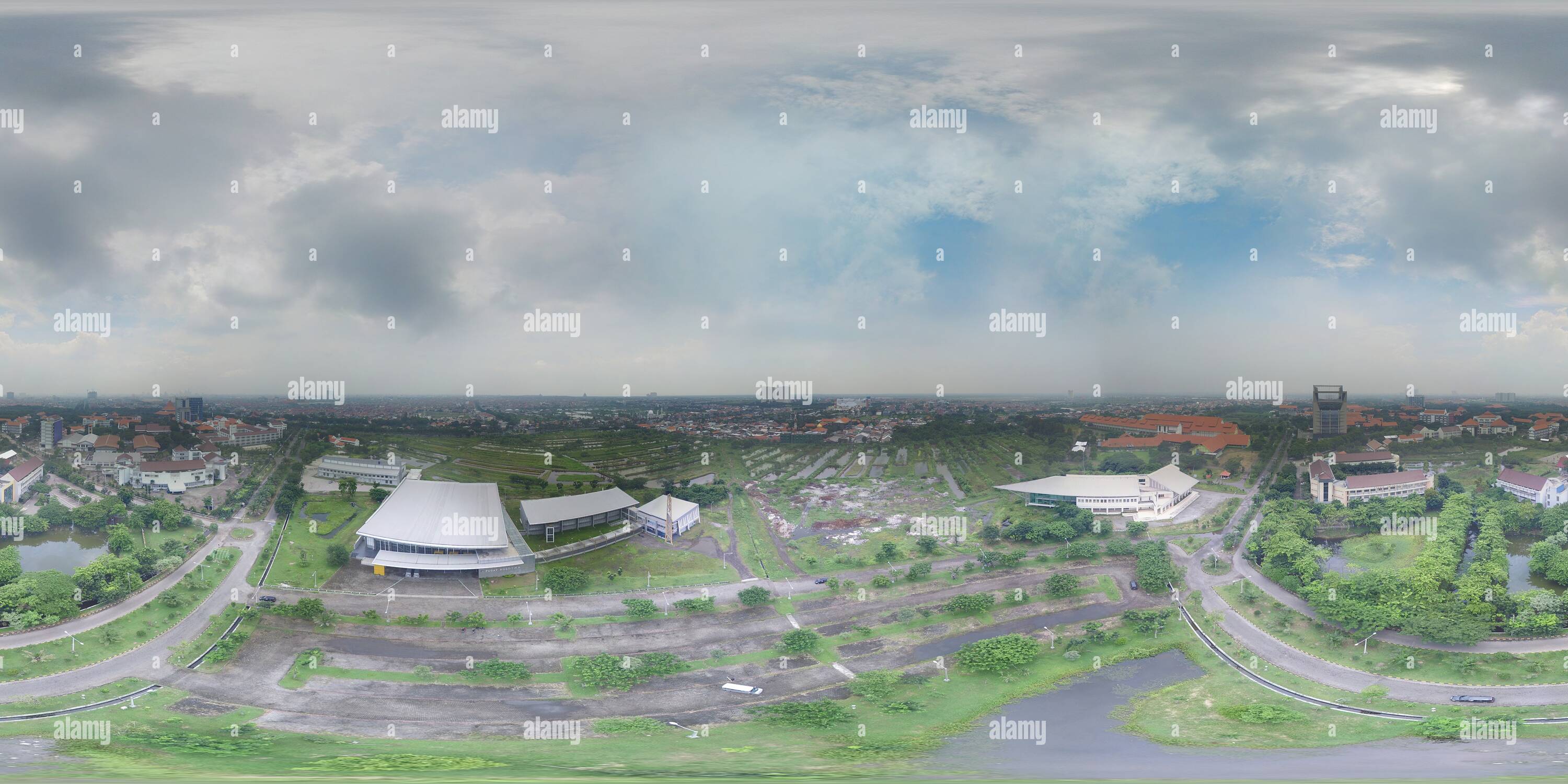 360° view of ITS Robotics Center from the air - Alamy